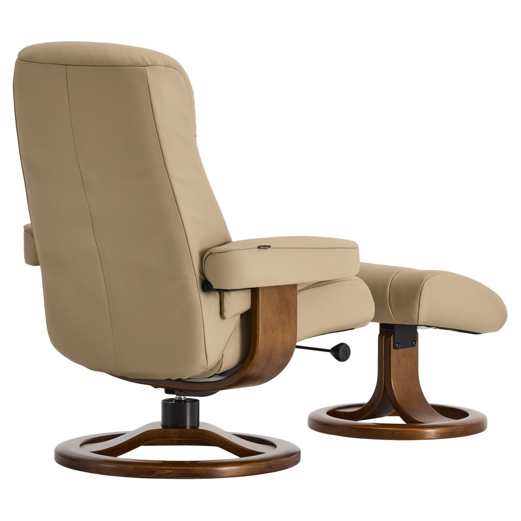 Chair with Footstool - cream (Large) Fjords MULDAL-R LG | Tanguay