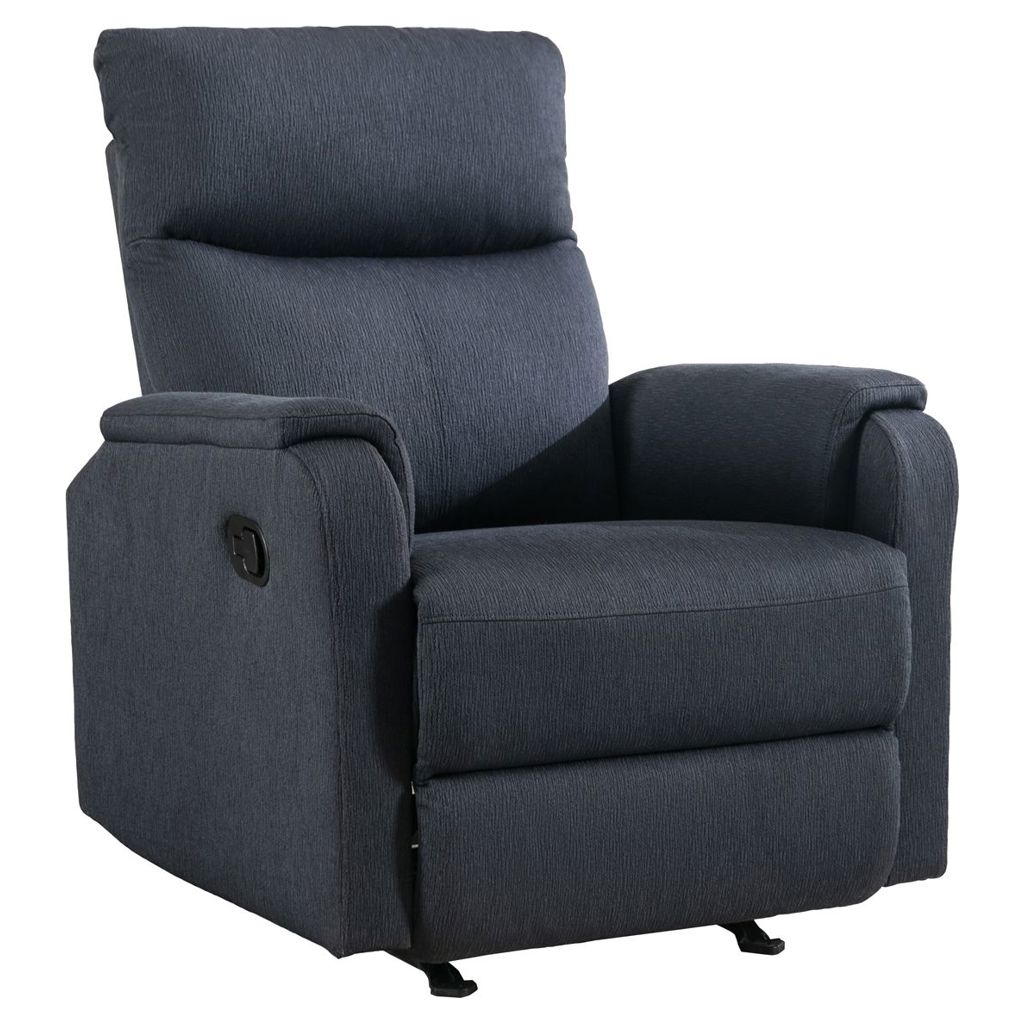 Fauteuil inclinable berçant en tissu Mazin 99066NV-1RR | Tanguay L'Entrepôt
