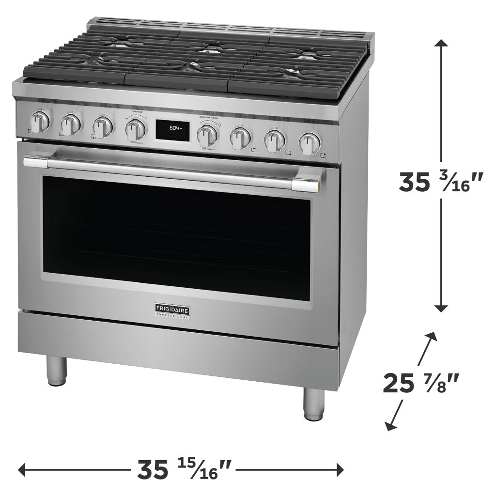 Cuisinière encastrable bi-énergie 36 po Frigidaire PCFD3670AF | Tanguay ...