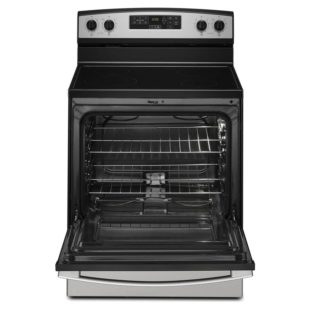 Cuisinière autonettoyante 30 po à vitrocéramique Amana YAER6603SMS ...