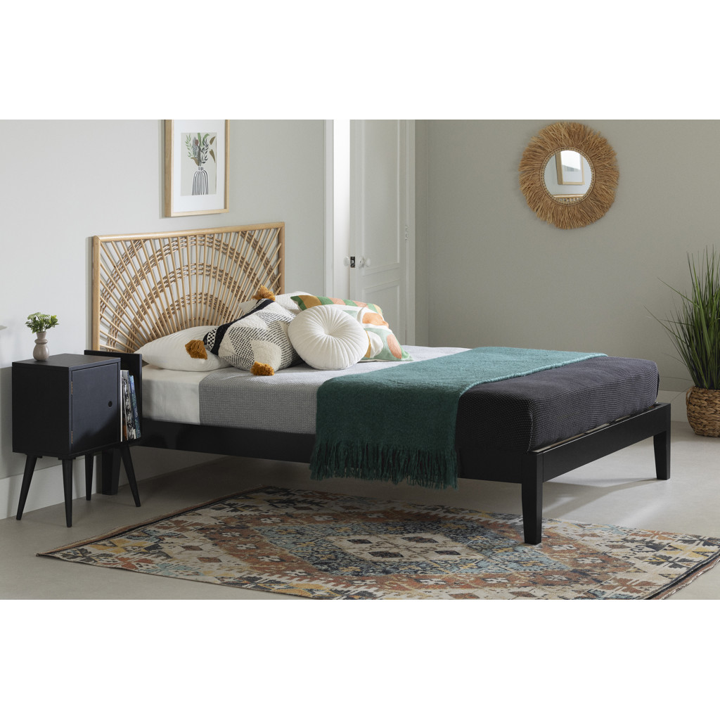 Wall mounted headboard double store