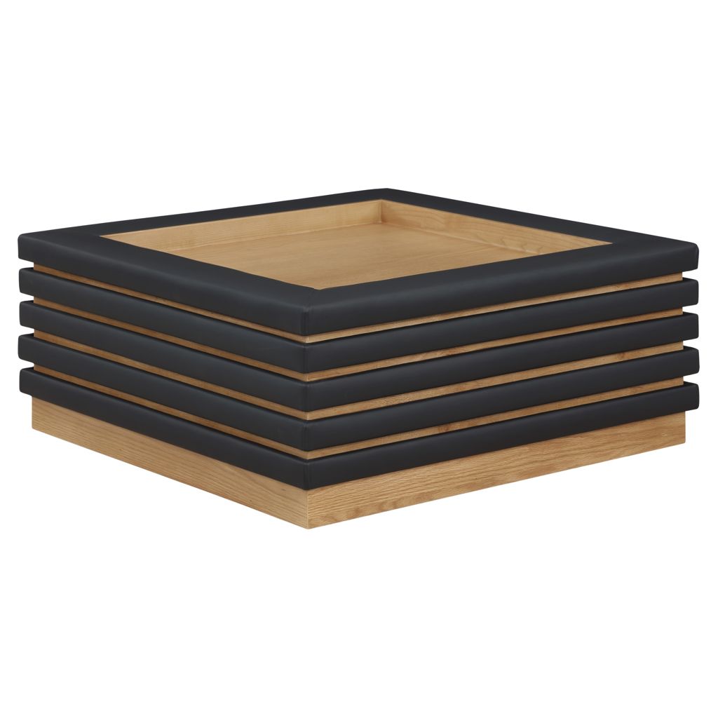 Rory Black Faux Leather Coffee Table Meridian Furniture 210BLACK-CT ...