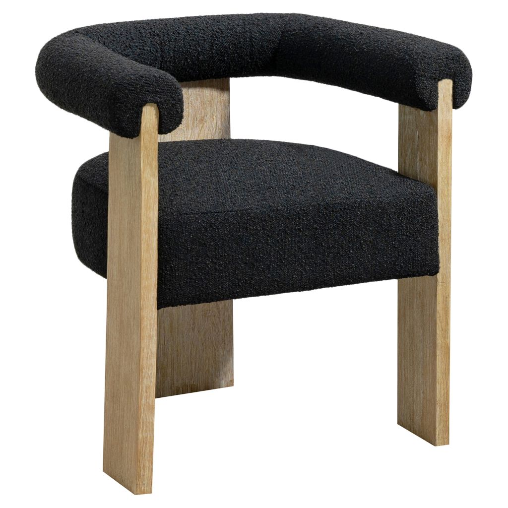 Chaise de salle à manger - Barrel Meridian Furniture 566BLACK-C | Tanguay