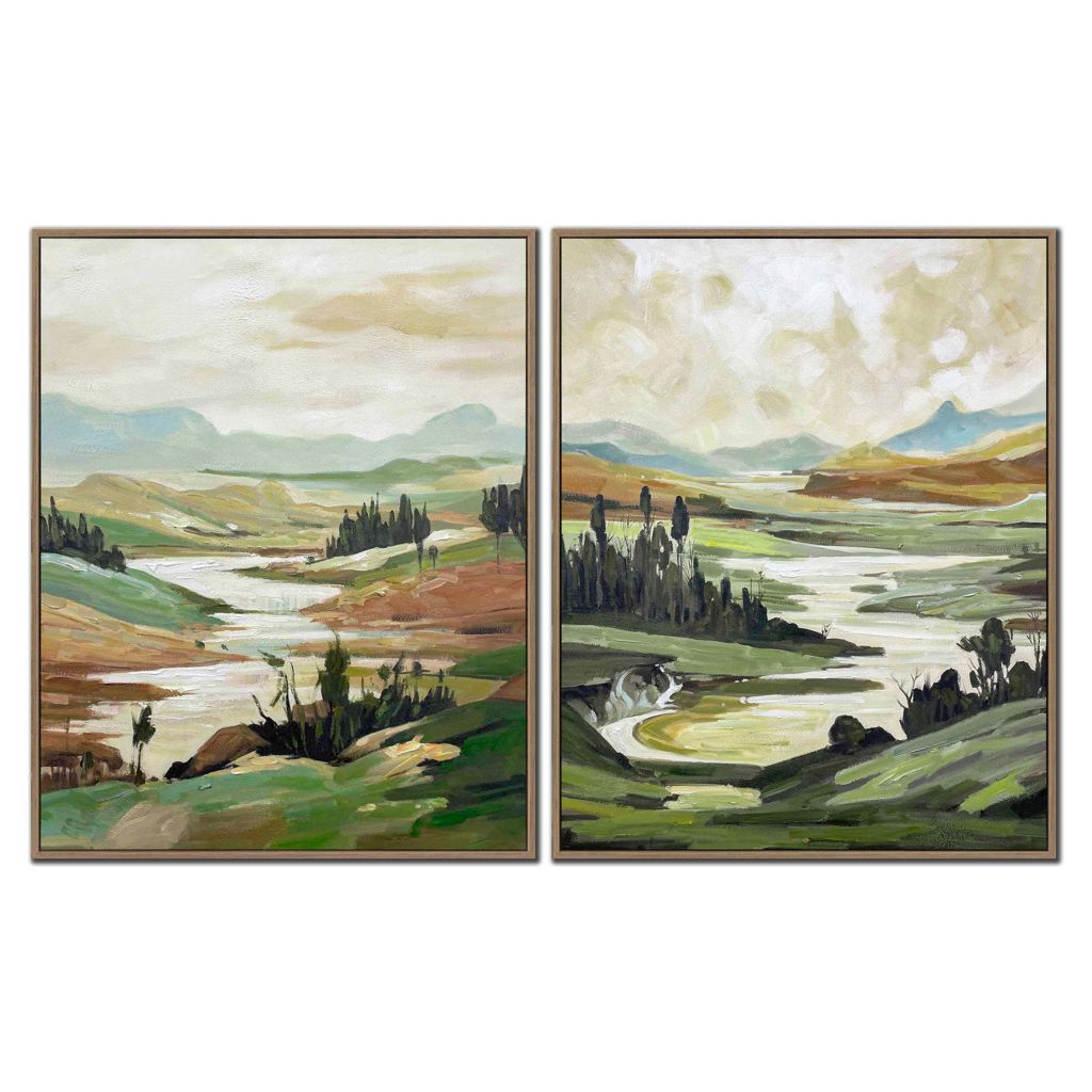 Ensemble de 2 toiles Rolling Hills - 24 x 30 po STREAMLINE ART | Tanguay