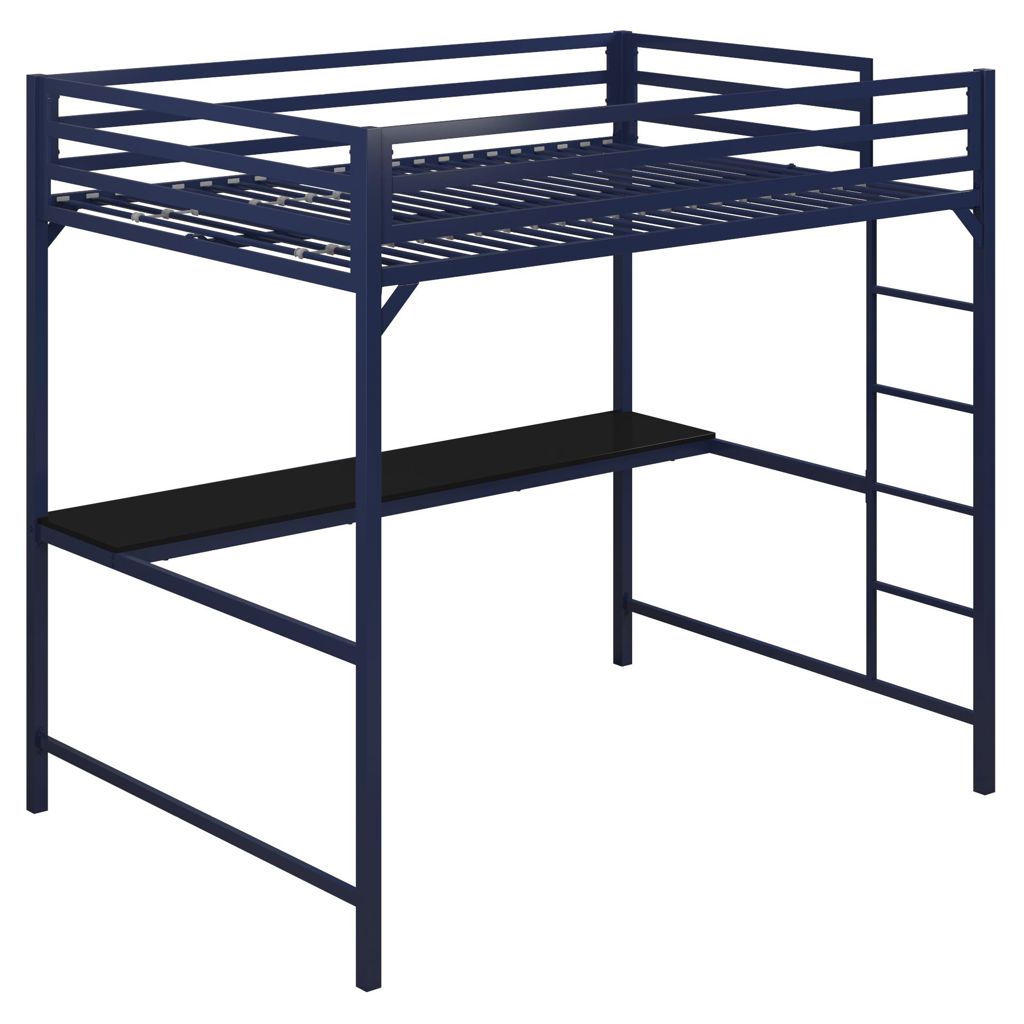 Miles Metal Loft Bed with Desk Double Full Dorel Home 4308629 Tanguay