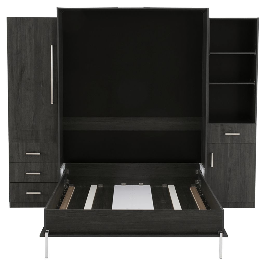 Lit escamotable Simple avec colonnes de rangement EK Design *BT-18S ...