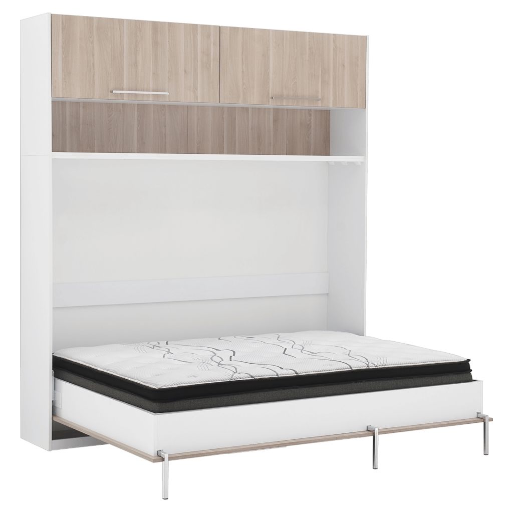 Lit escamotable horizontal Simple avec rangement EK Design *Q30S ...