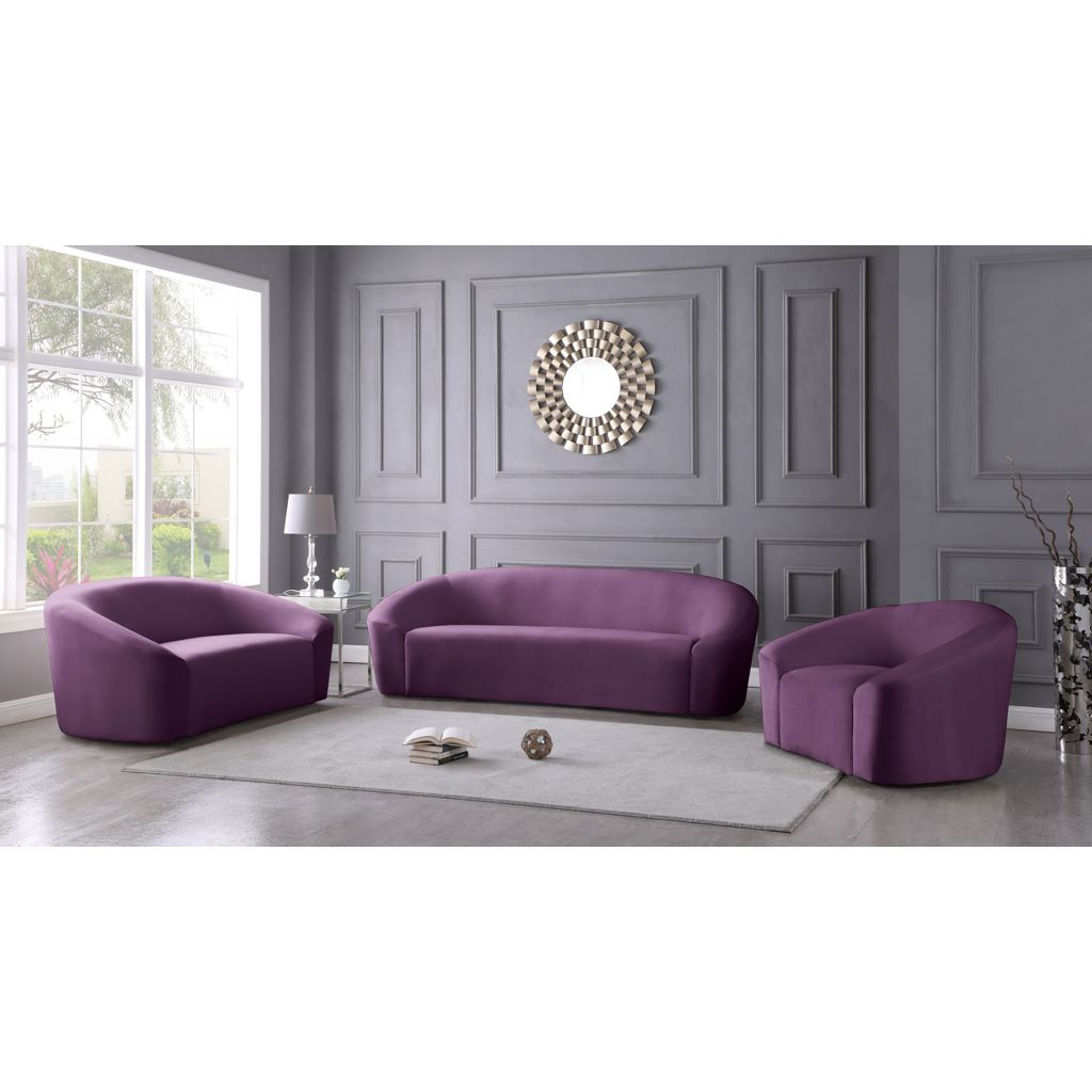 Riley Velvet Living Room Set Meridian Furniture *610 | Tanguay