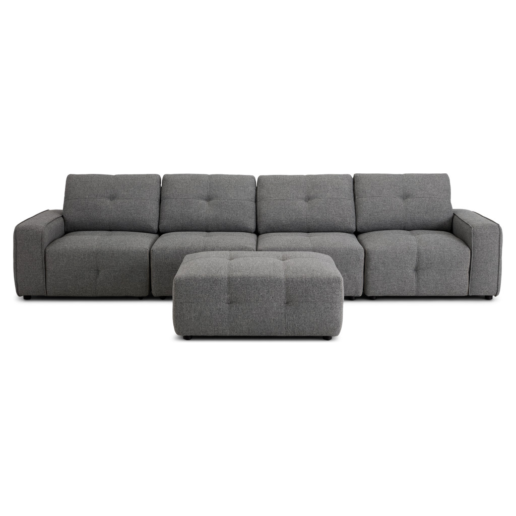 Sofa modulaire en tissu avec pouf - Rohan Primo *ROHAN-5 MCX POUF | Tanguay