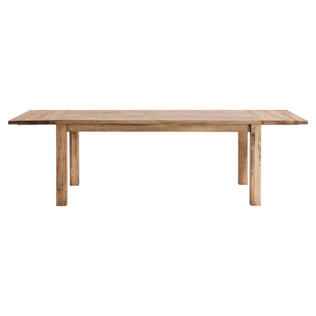 Table à manger en bois massif avec ensemble de 2 rallonges Tomali *T ...