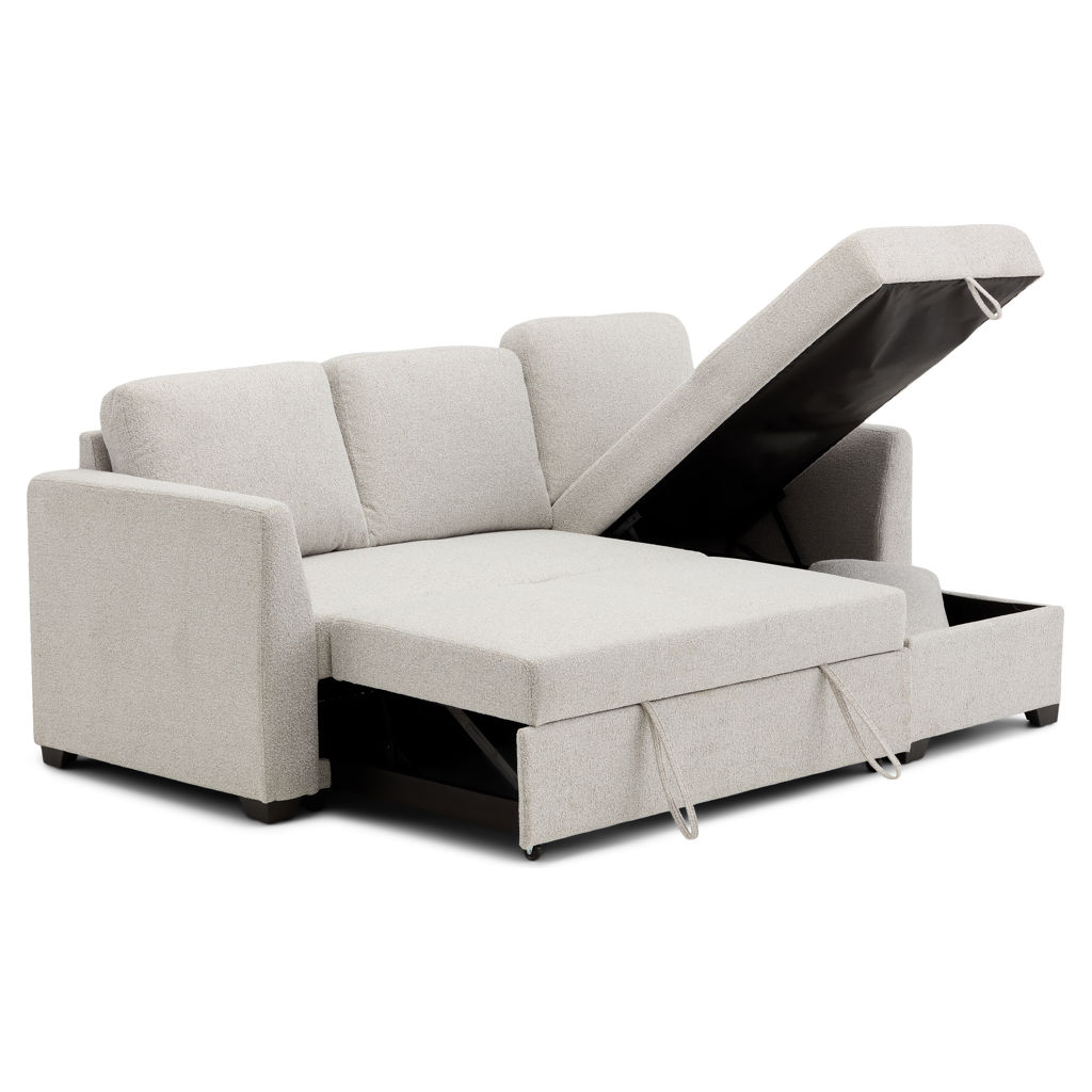 Sofa-lit à chaise longue avec rangement Minhas *ELIAS-PF-01L/02R ...