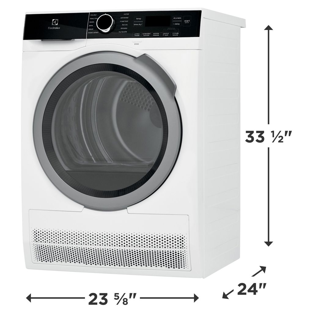 Laveuse vapeur à chargement frontal de 2.8 pi³ et sécheuse électrique ...