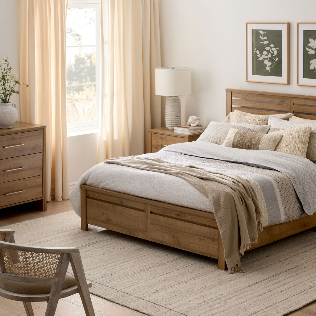 Sesame Bedroom Set Queen Box Spring Required