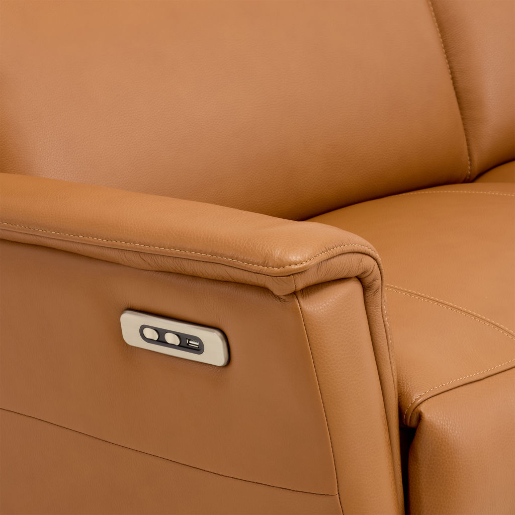 Causeuse inclinable motorisée en cuir Via *1000/15E-16E | Tanguay