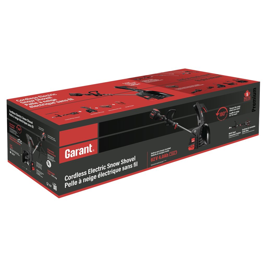 Pelle à neige électrique sans fil 62V Garant 8580500 | Tanguay