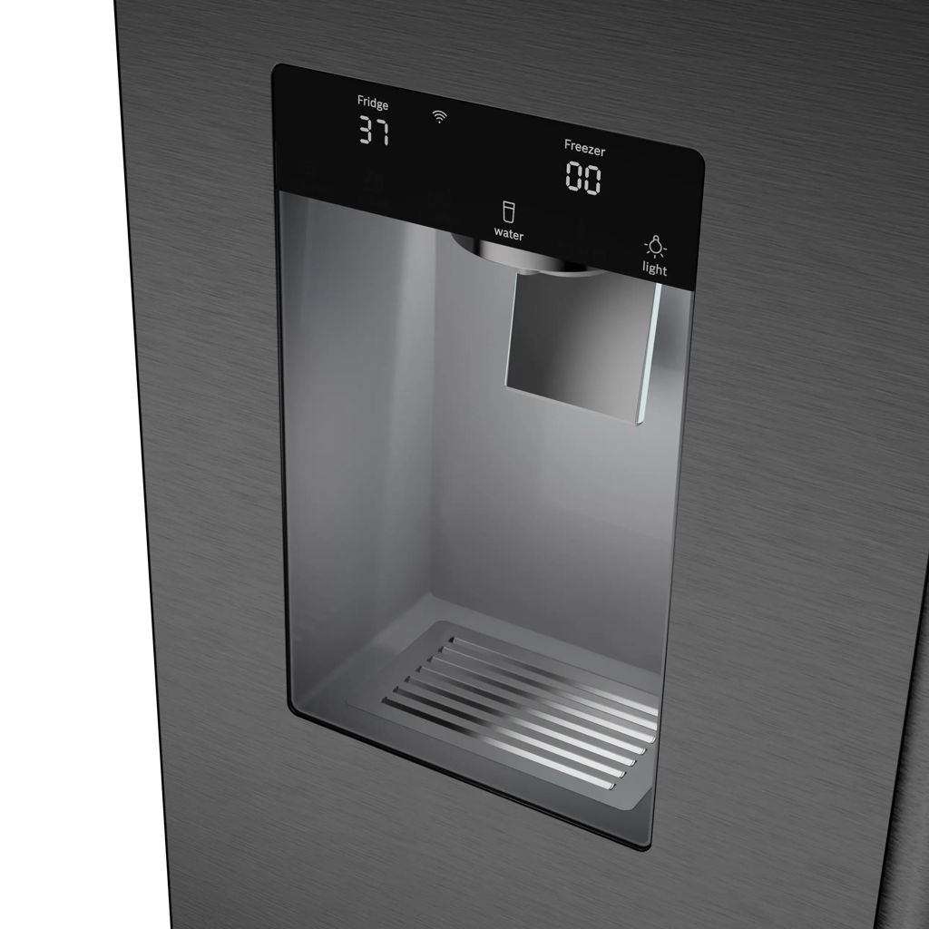 Réfrigérateur à double porte à congélateur inférieur 36 po Bosch ...