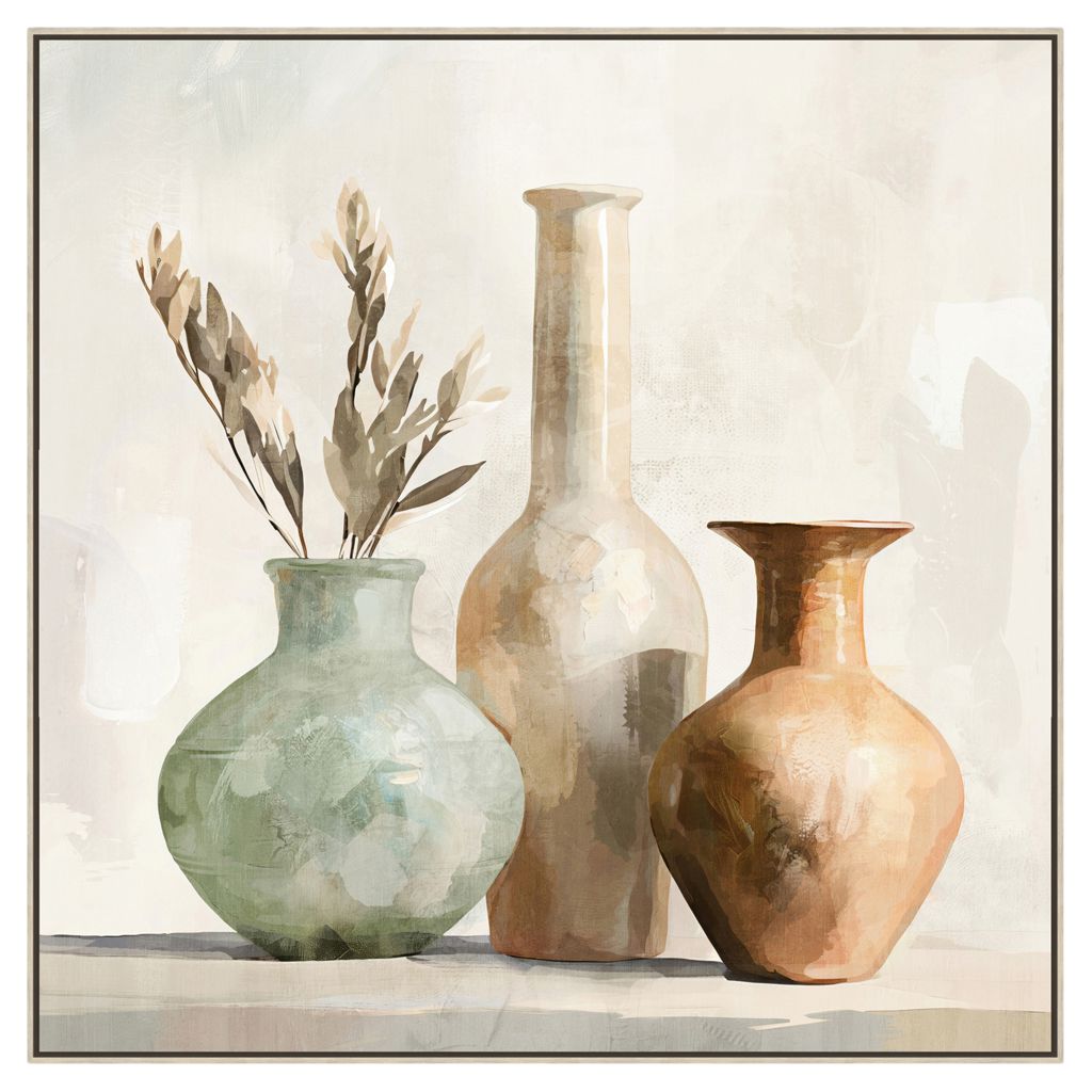 Toile Vases rustiques I - 33 x 33 po STREAMLINE ART | Tanguay