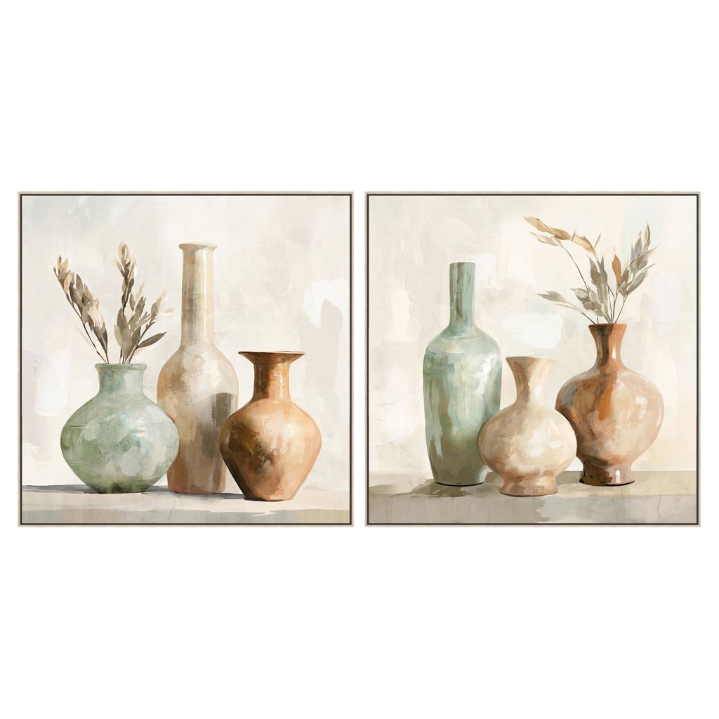 Rustic Vessels Canvas 33" X 33" (Set of 2) STREAMLINE ART | Tanguay
