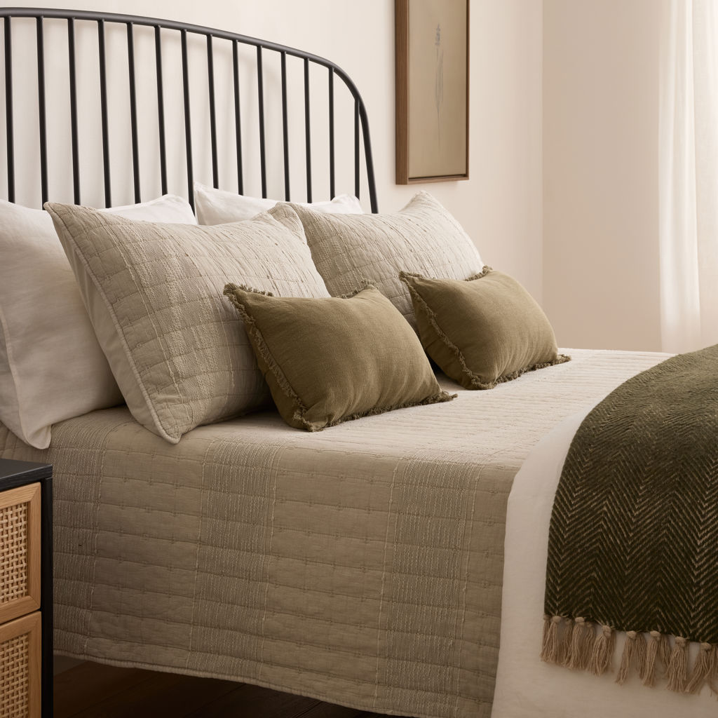 Ensemble couvre-lit coton matelassé Brunelli | Tanguay