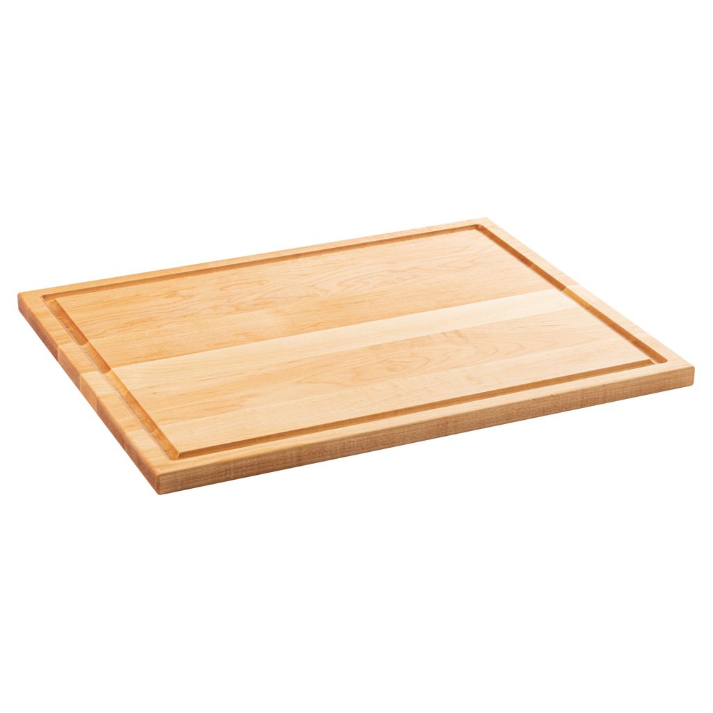 Serving and Cutting Board with Juice Groove - 19 x 15 in, Maple Chop ...