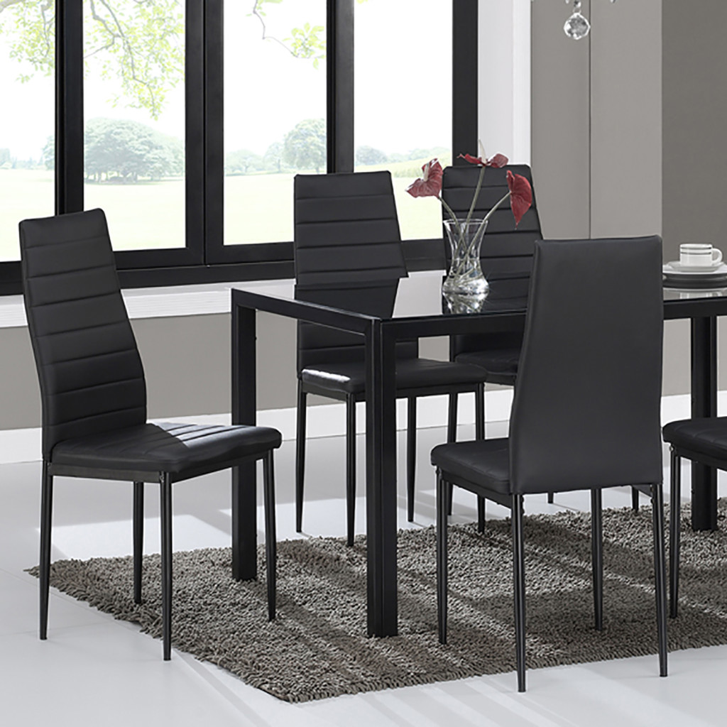 Chaise de cuisine ensemble de 6 202-843BK (747717) | Tanguay livraison ...