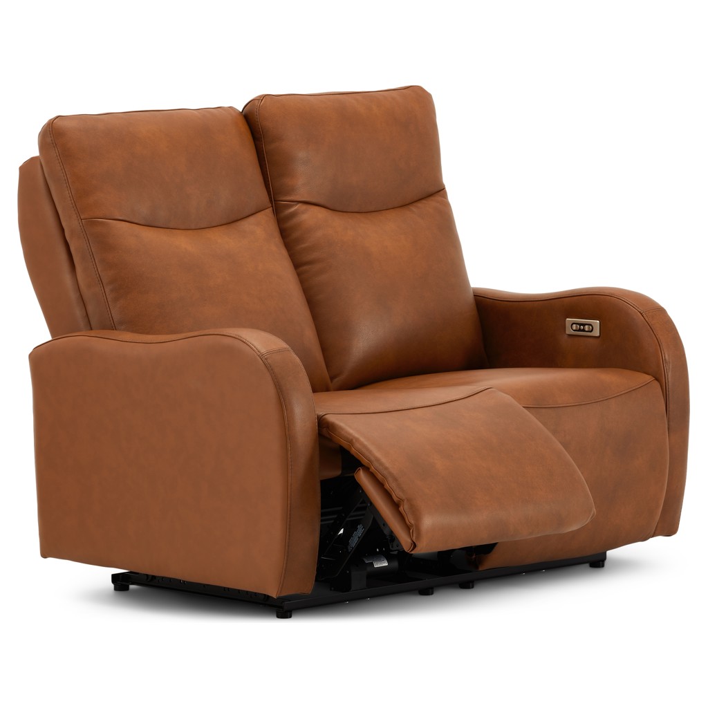 Causeuse inclinable motorisée en cuir - Démonstrateur Elran L0135-MEC ...