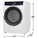 Laveuse vapeur à chargement frontal de 5.2 pi³ et sécheuse vapeur ...