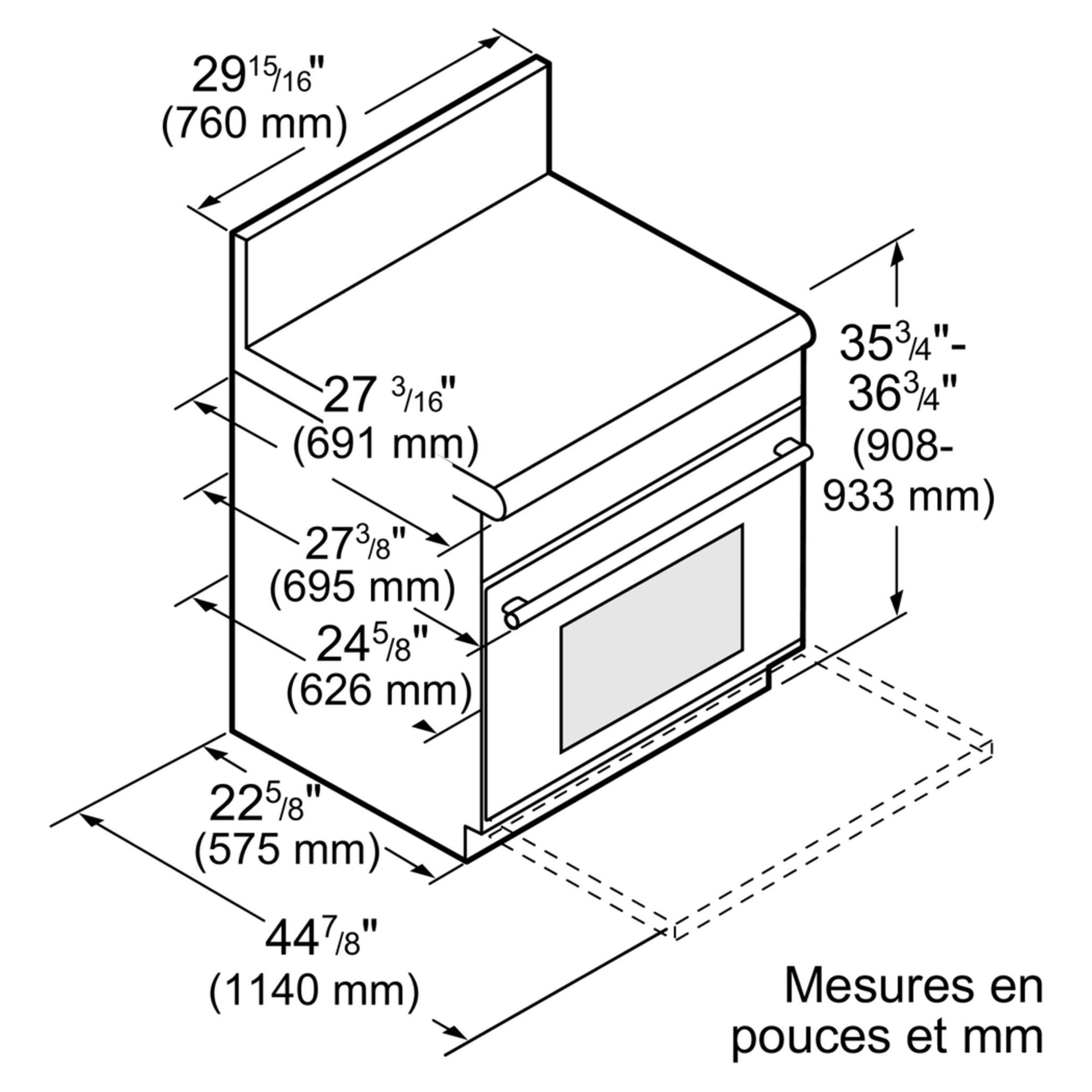 Cuisinière au gaz naturel encastrable 30 po Thermador PRG305WH | Tanguay
