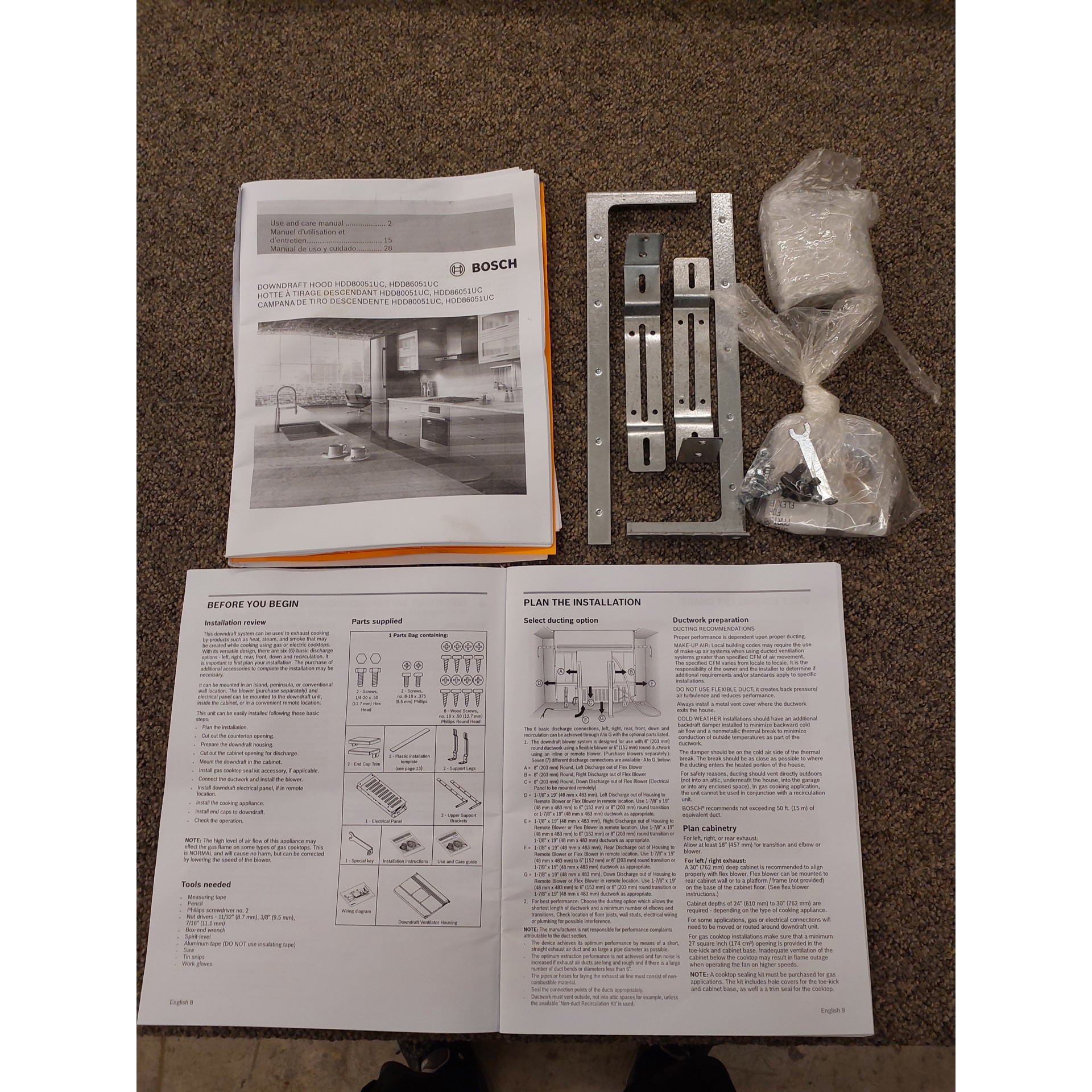 Hotte rétractable et escamotable 36 po - Légères imperfections Bosch ...