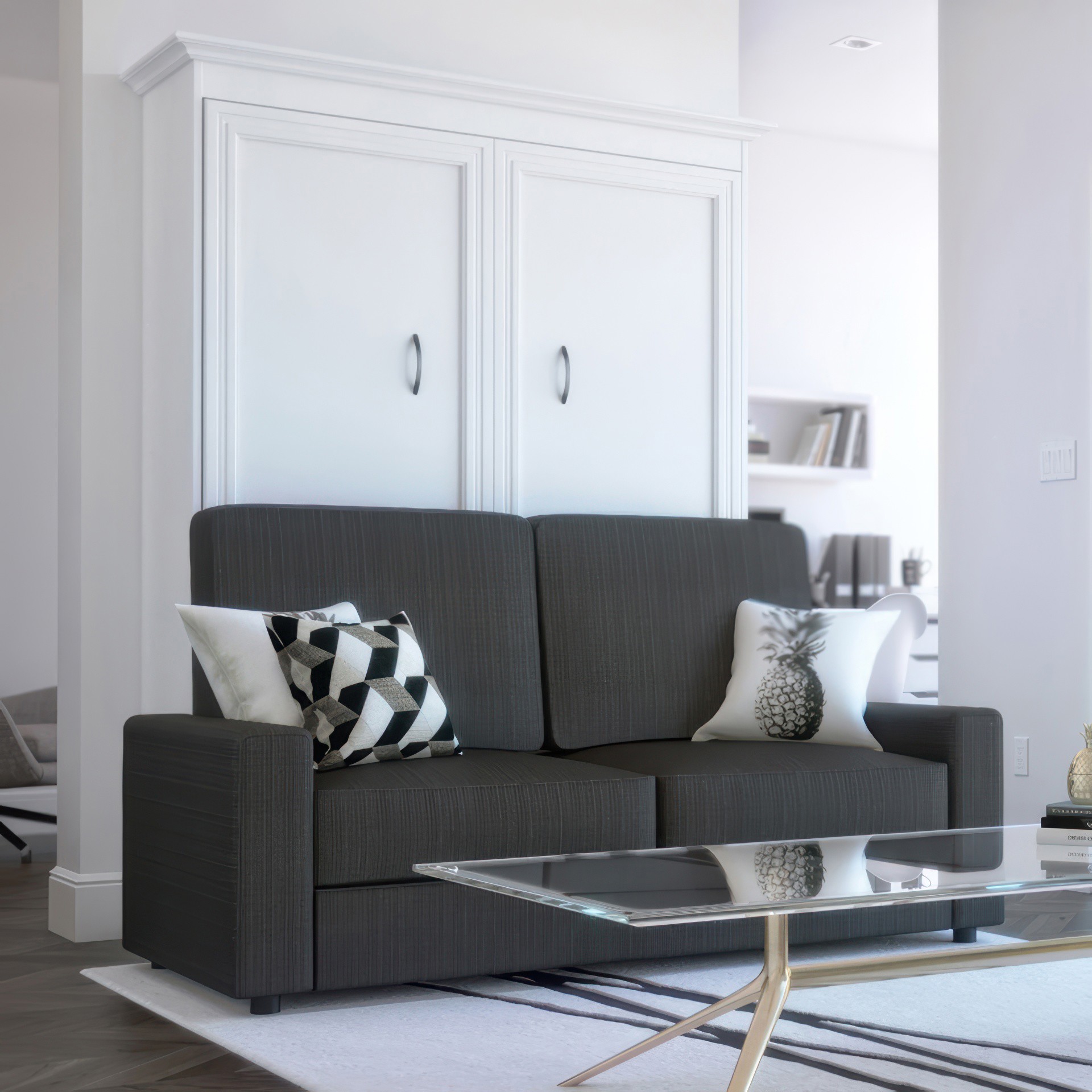 Lit double escamotable et un sofa deux places Bestar 40720-000017 | Tanguay
