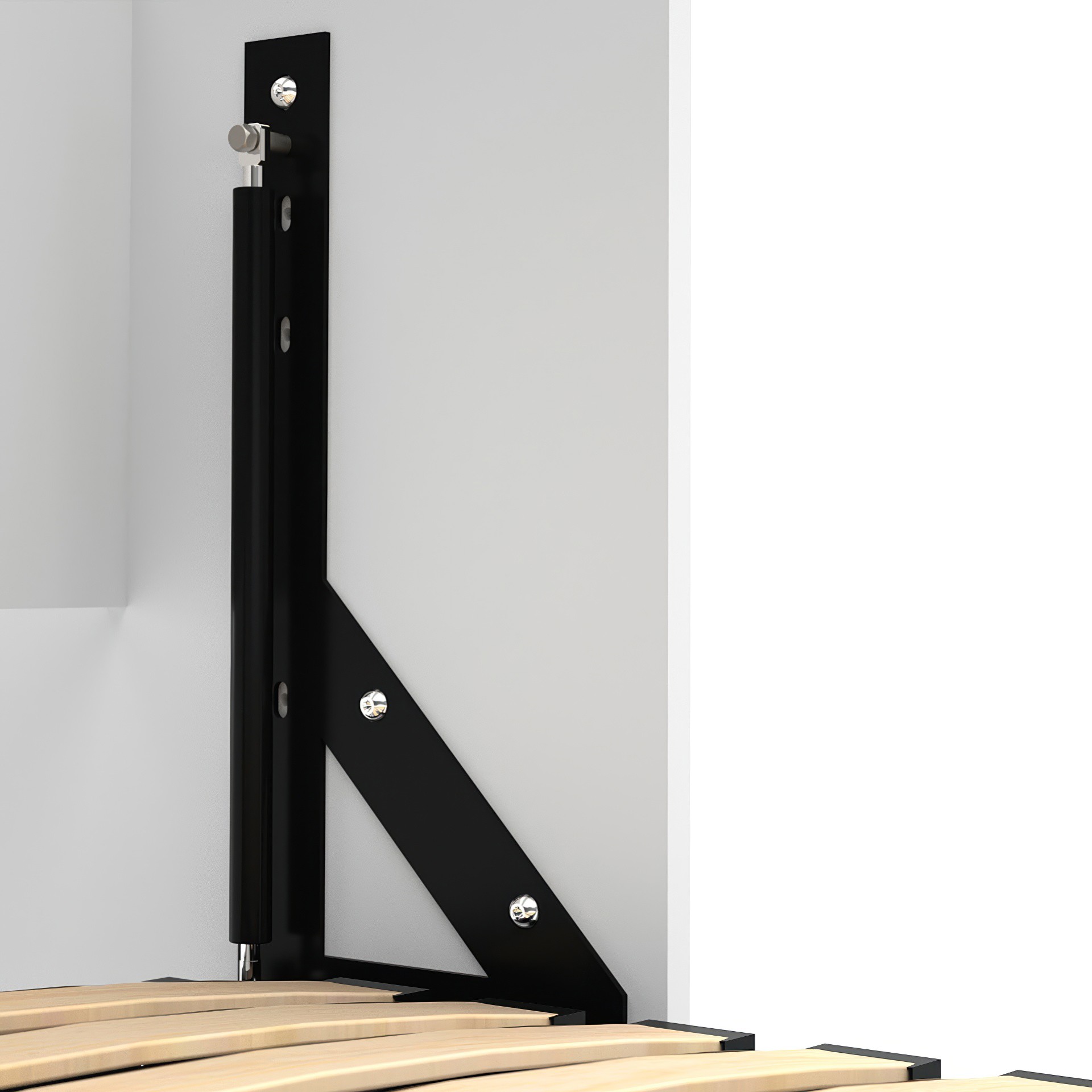 Lit escamotable Grand lit et deux unités de rangement Bestar 40883-17 ...