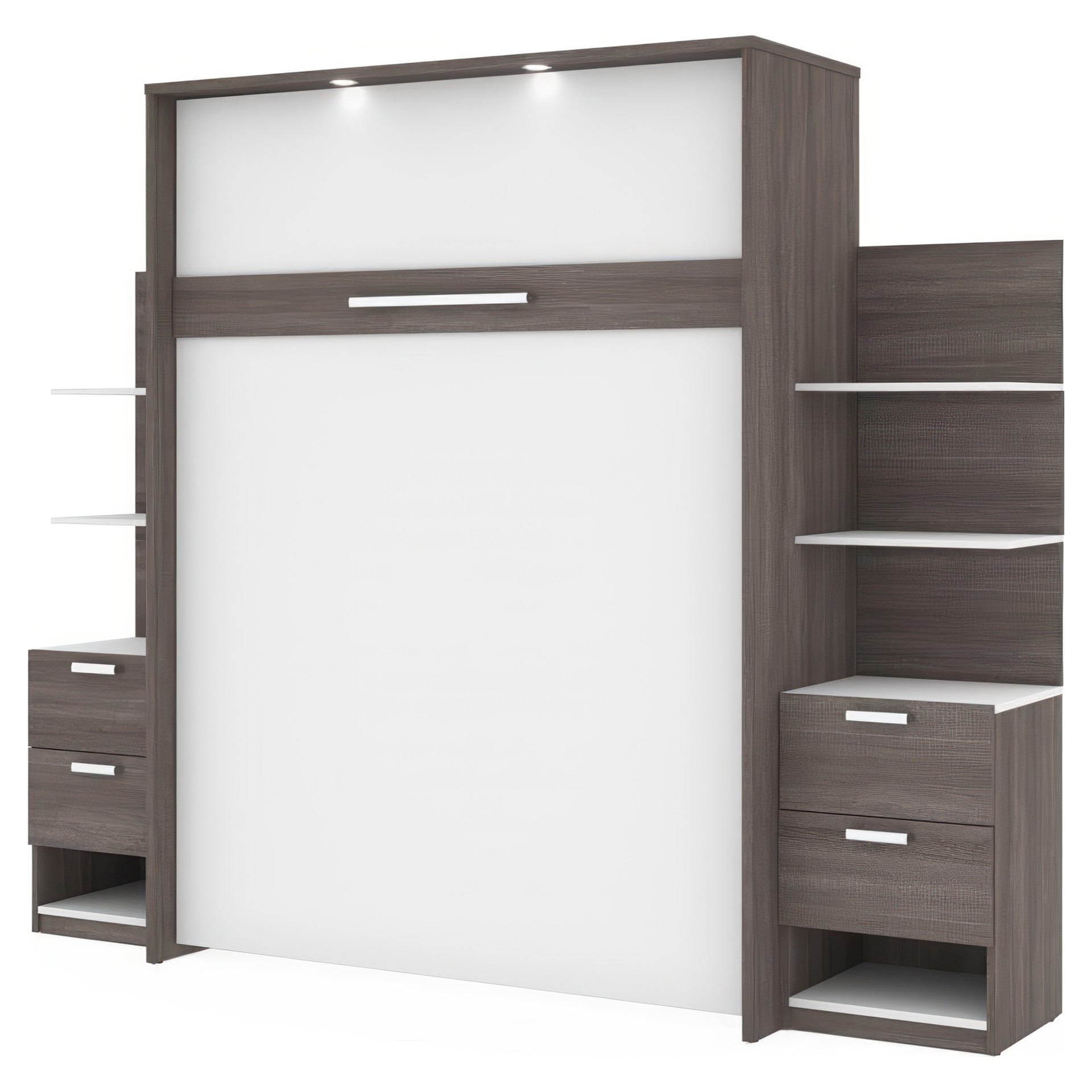 Lit escamotable Grand lit avec rangement Bestar 80881-47 | Tanguay