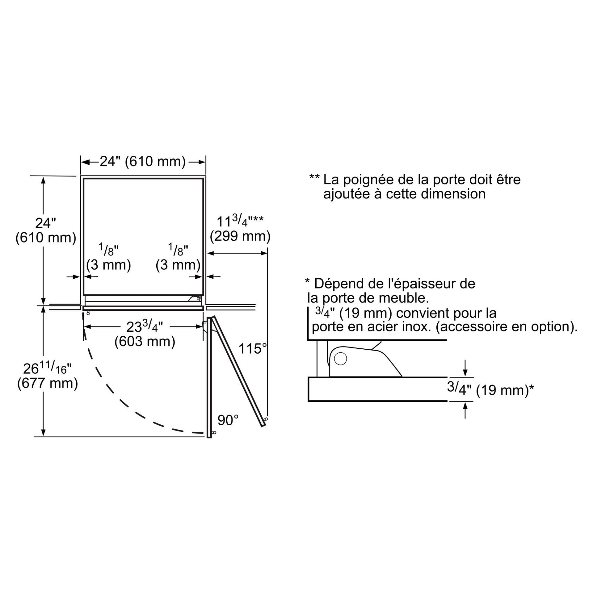 Cellier à vin encastrable 92 bouteilles Thermador T24IW905SP | Tanguay