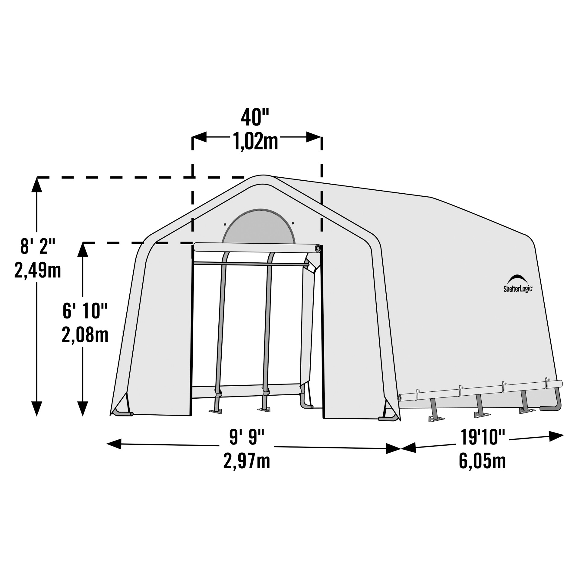 Greenhouse 10 x 20 ft Shelterlogic 70658 | Tanguay