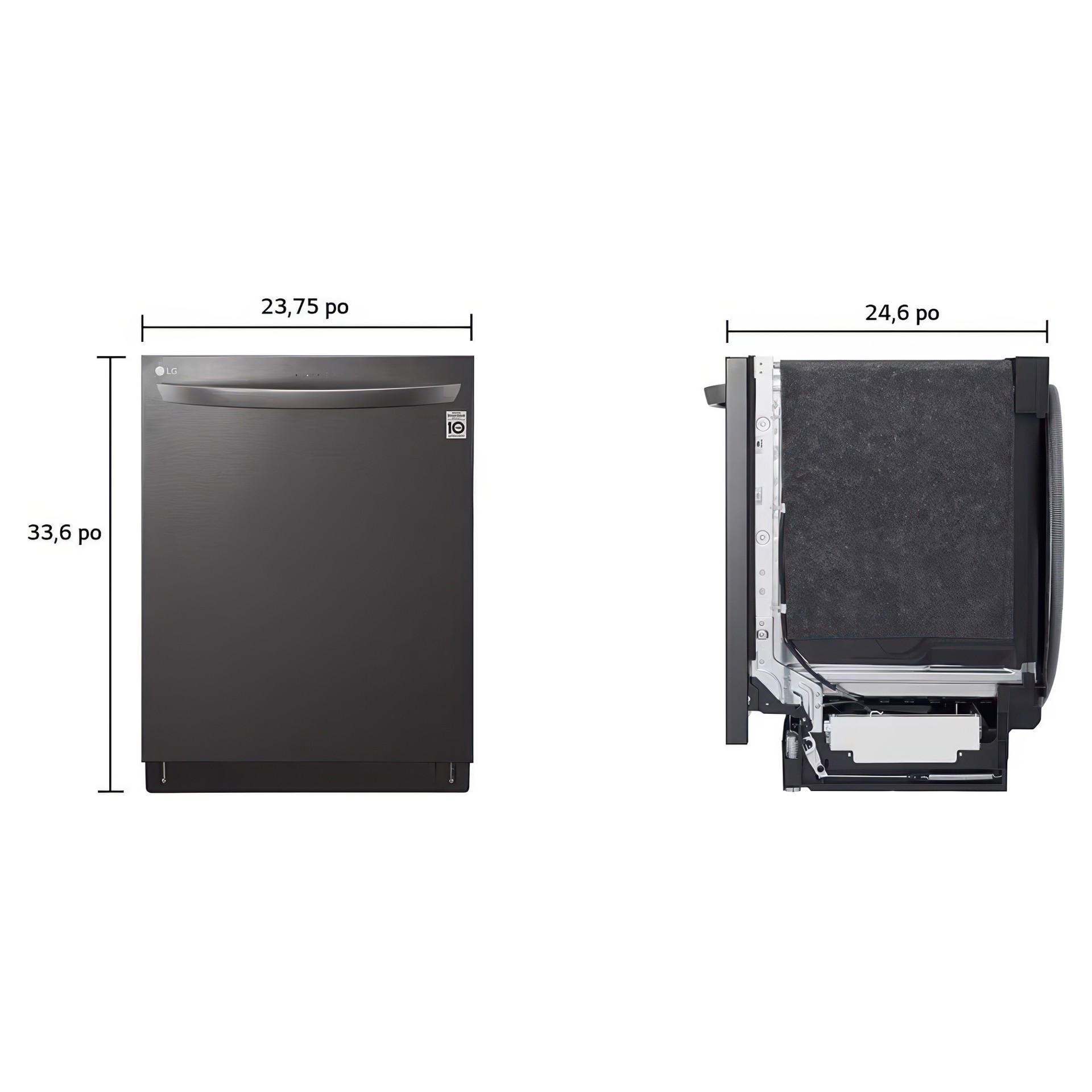 Lave-vaisselle grande cuve LG LDTS5552D | Tanguay