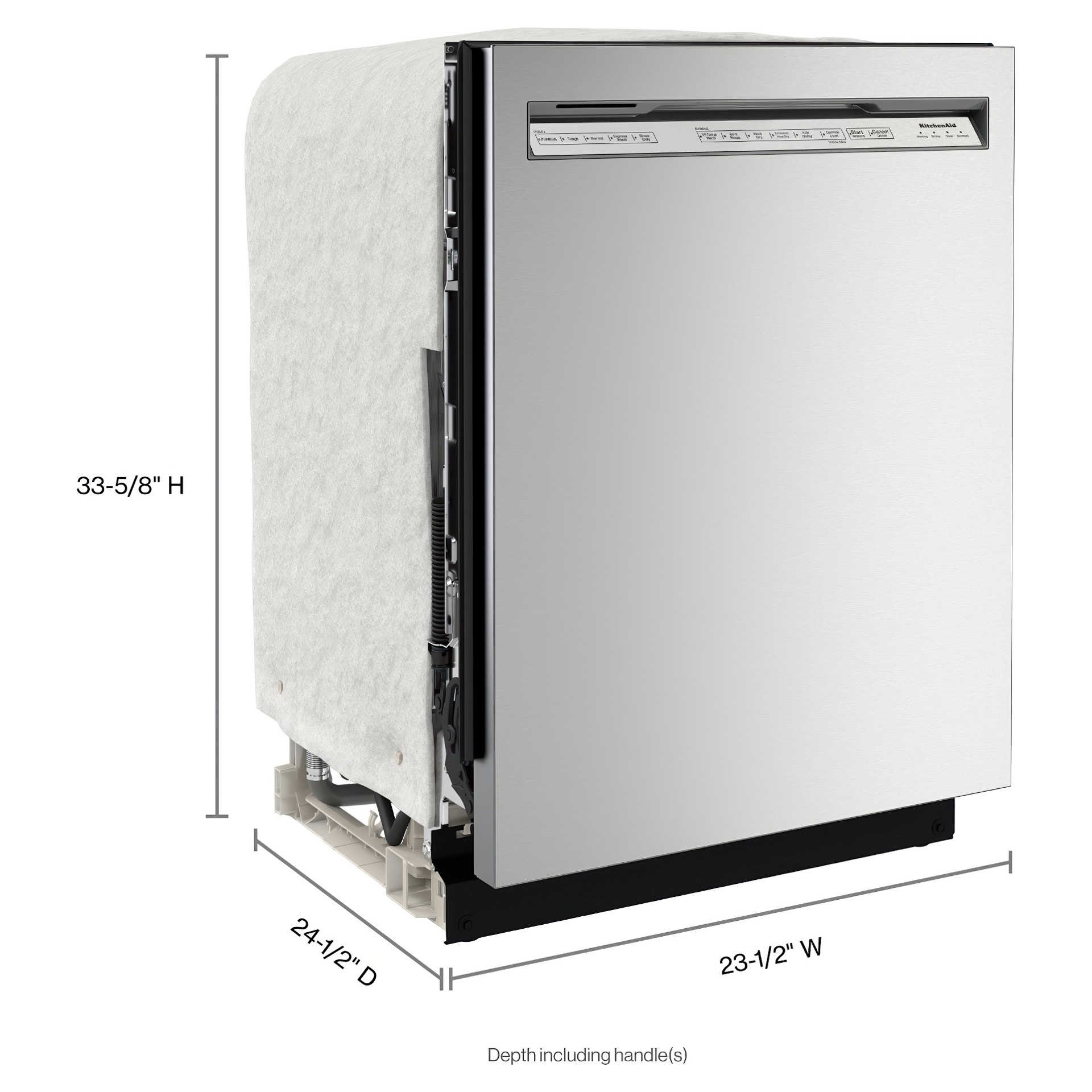 47 dBA Two-Rack Dishwasher in PrintShield™ Finish with ProWash™ Cycle ...