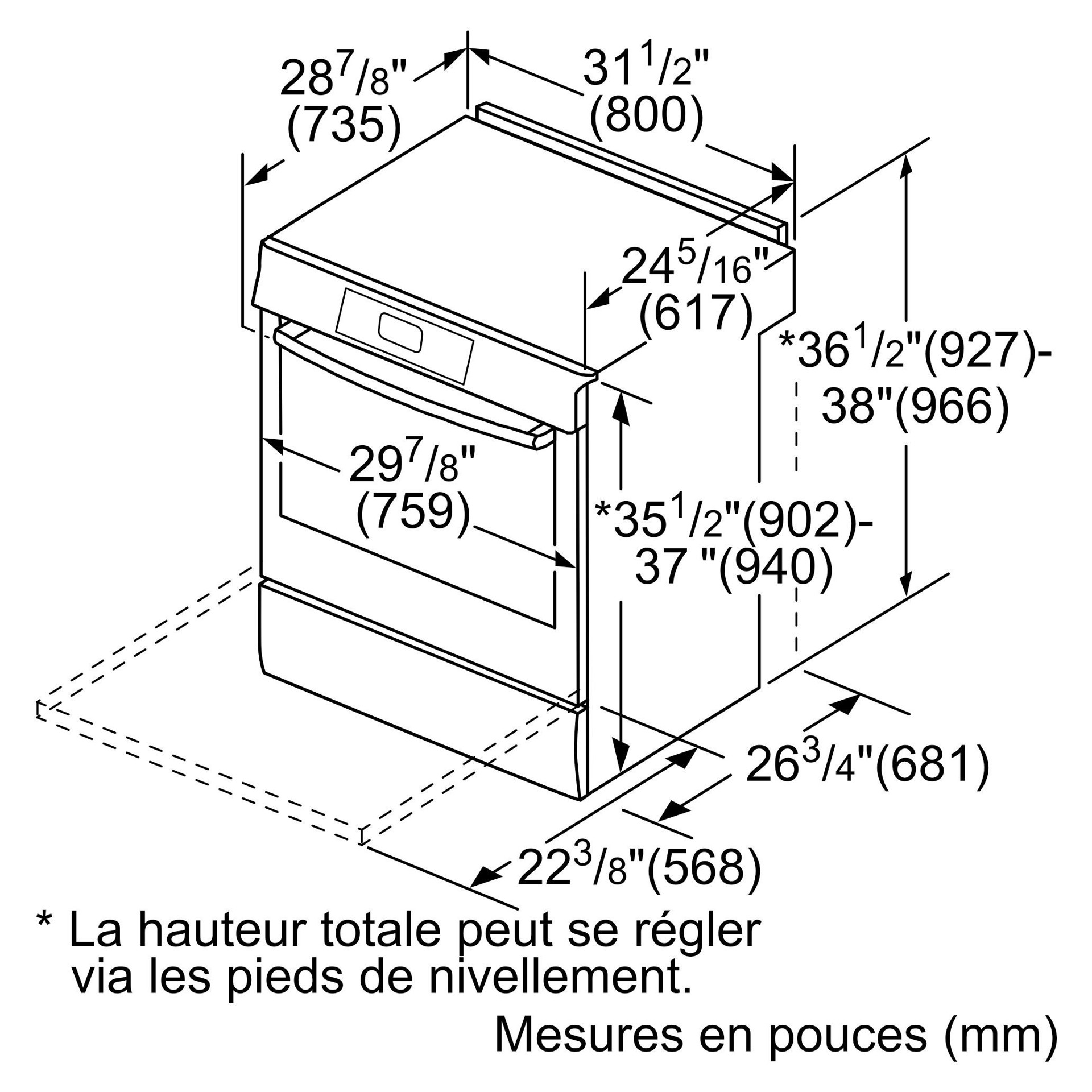 Cuisinière à induction encastrable 30 po Bosch HII8057C | Tanguay