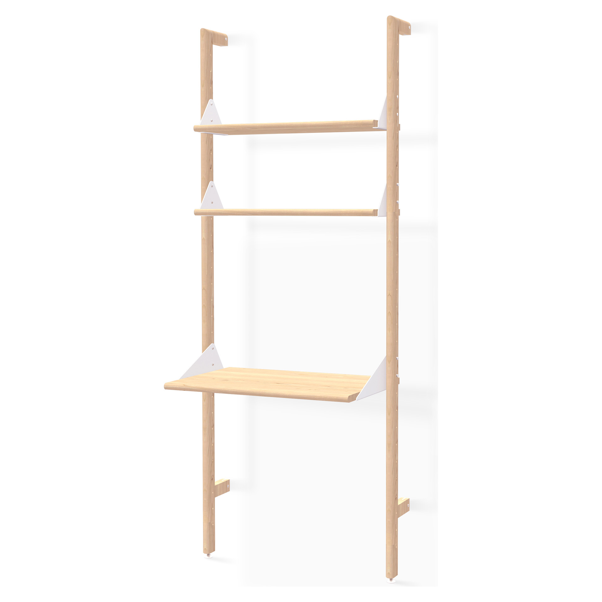 Branch Shelving Unit with Desk Gus KSDSBRA1-AU-WB-AS | Tanguay