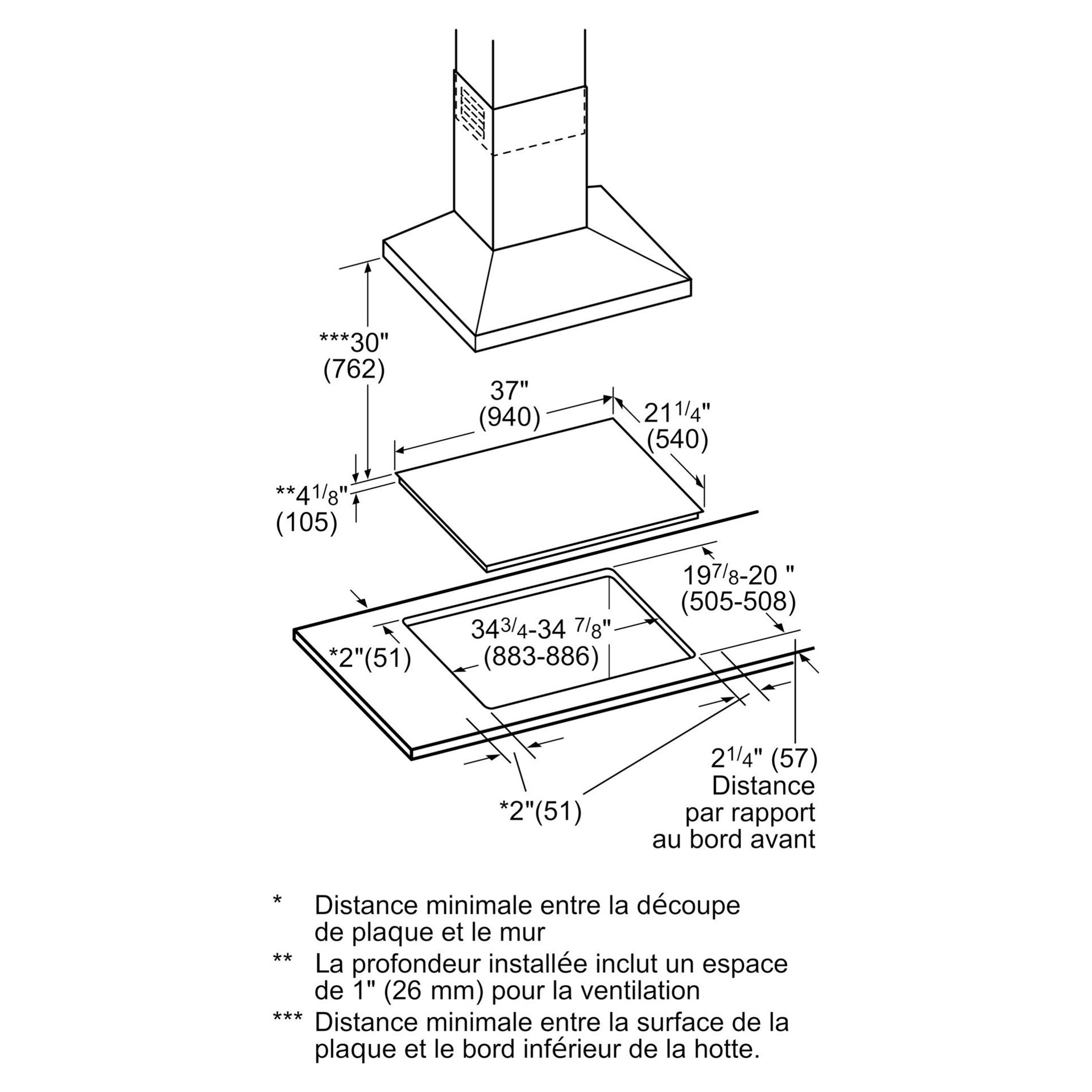 Plaque à induction 36 po Bosch NIT5660UC | Tanguay