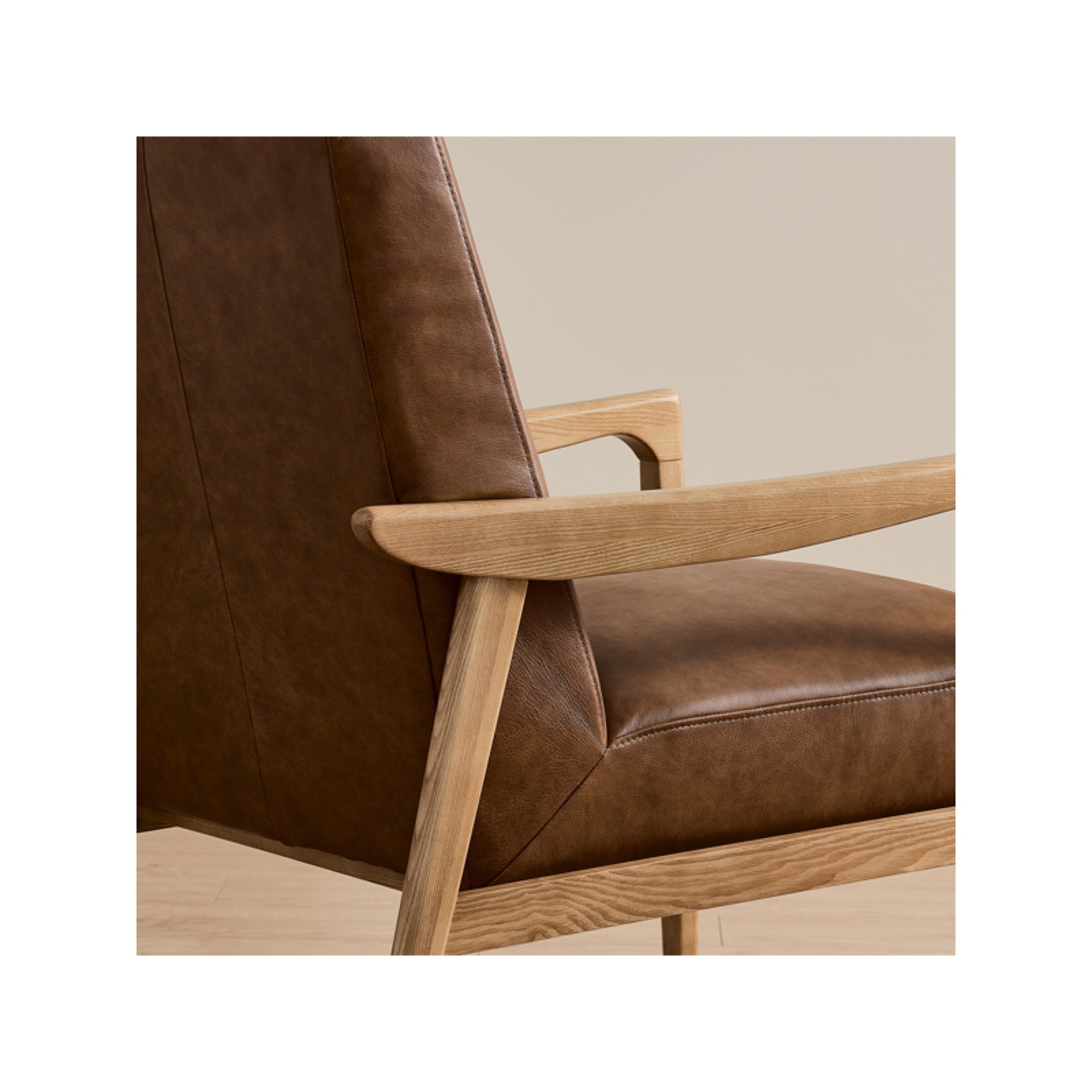 Fauteuil d'appoint en cuir Kuka home KF.A1211-1(2A) | Tanguay