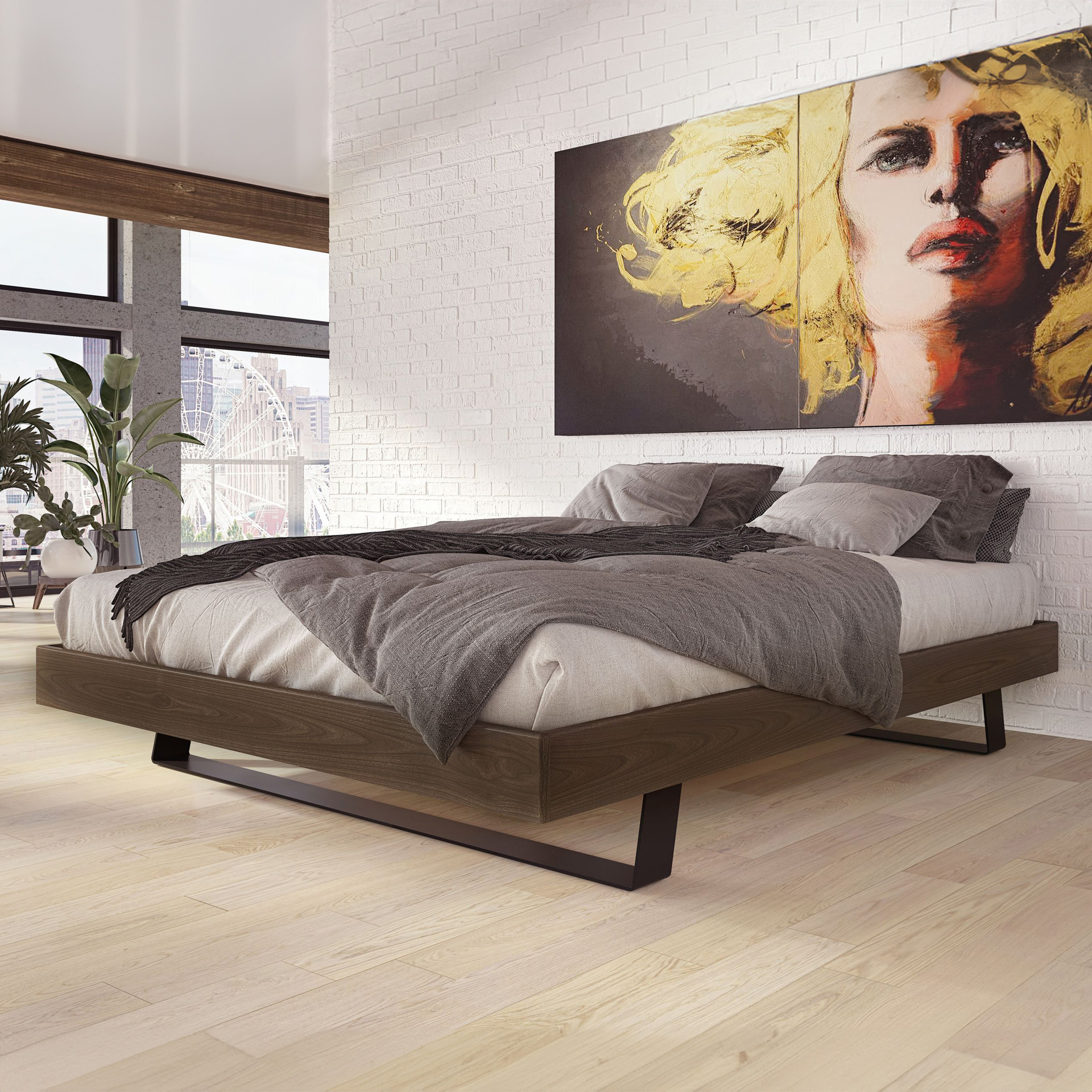 Plateforme lit double Meubles JLM 452CP | Tanguay