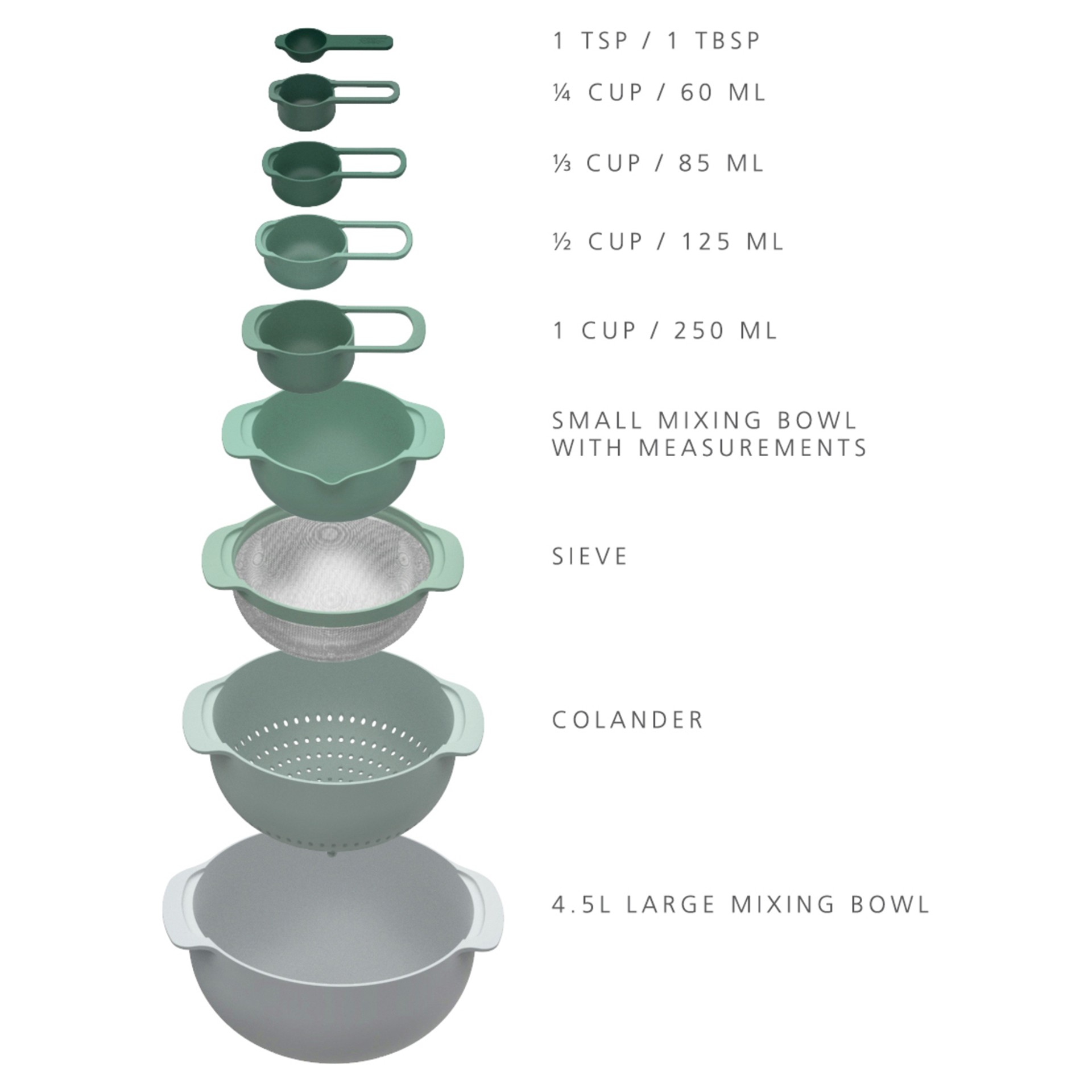 Joseph Joseph Nest™ 9 Plus Bowl Set - Editions Joseph Joseph 7040112SA ...