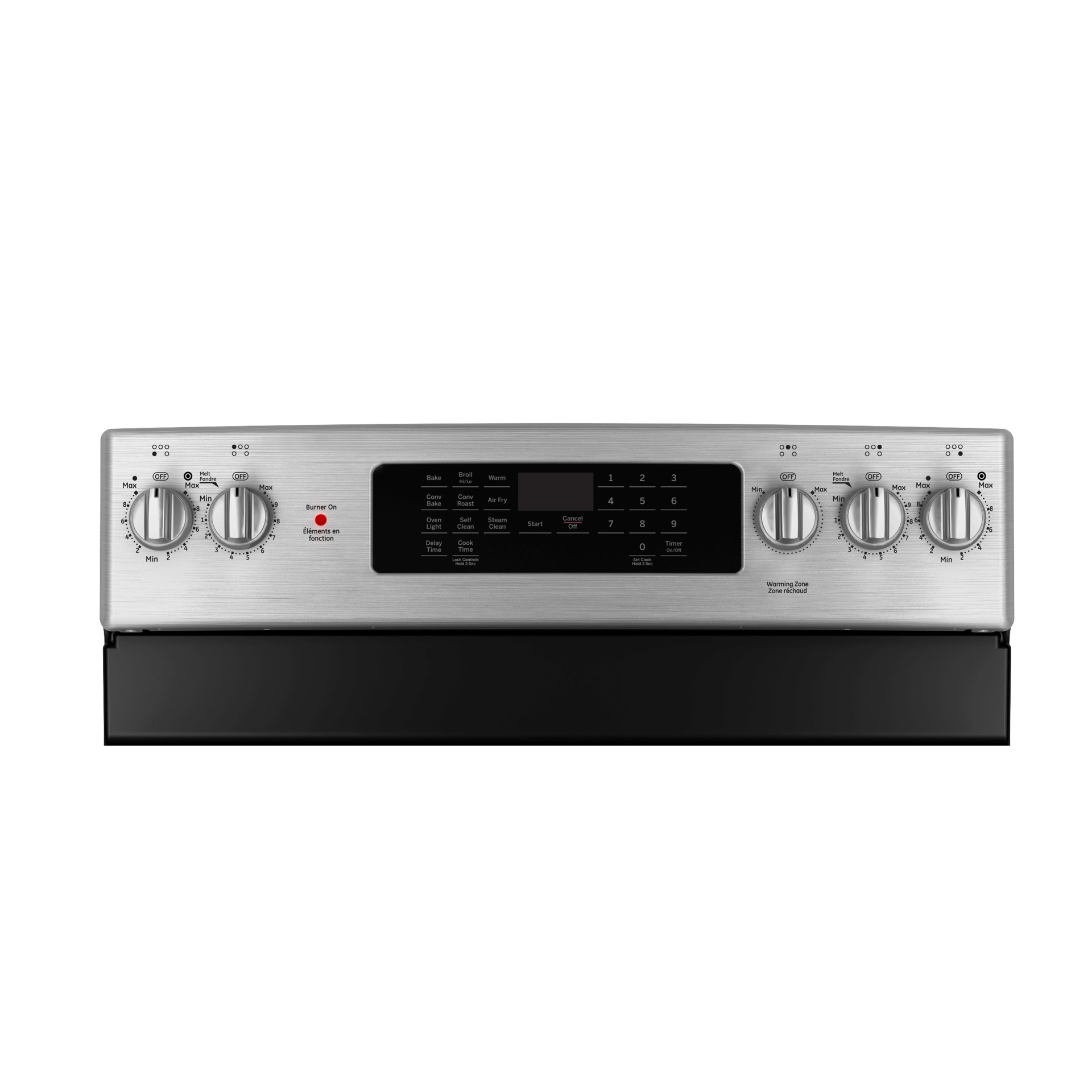 Cuisinière encastrable 30 po avec convection et air fry GE JCB840STSS ...