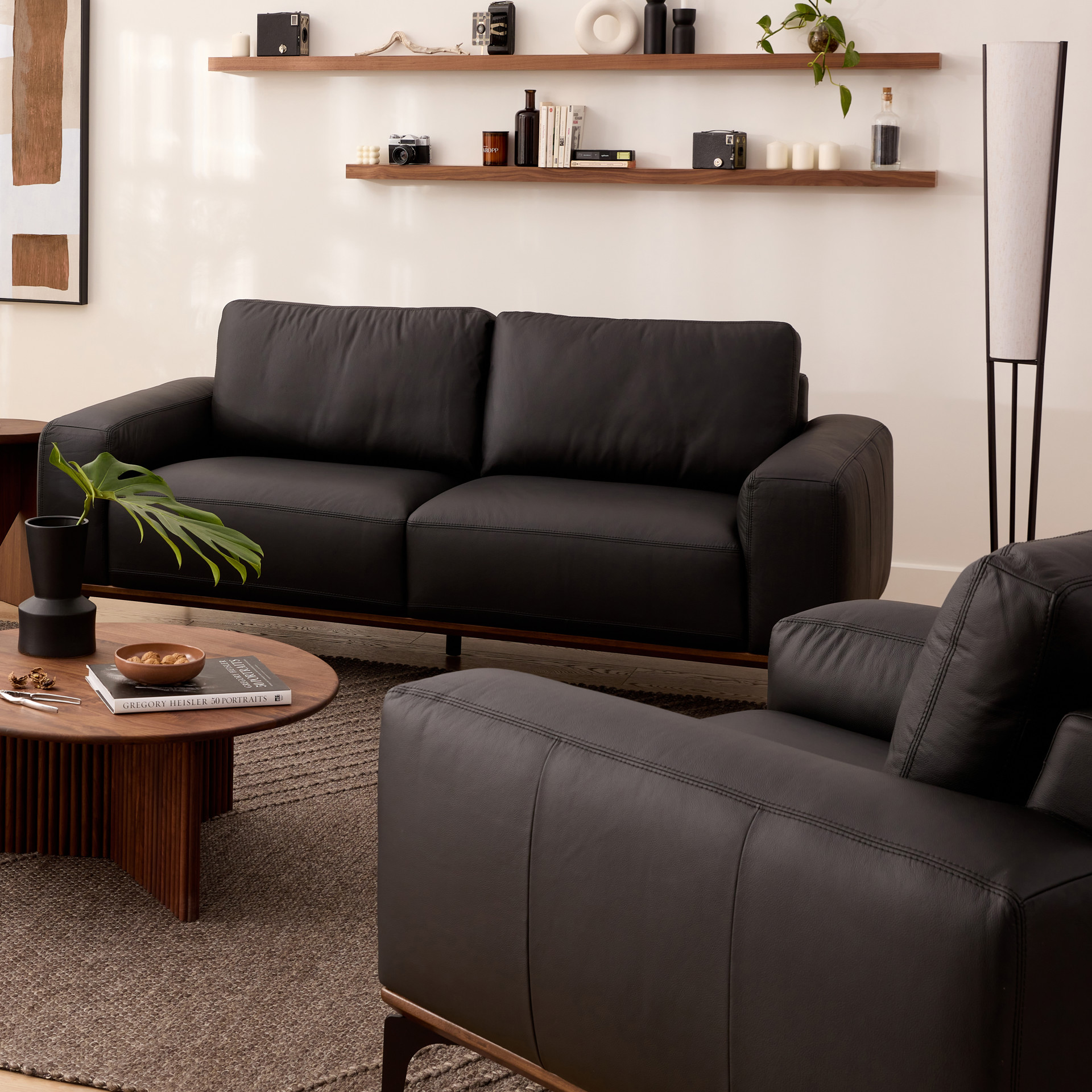 Dallas Genuine Leather Sofa Unique Furniture DALLAS-3 SEATER BAGGY ...