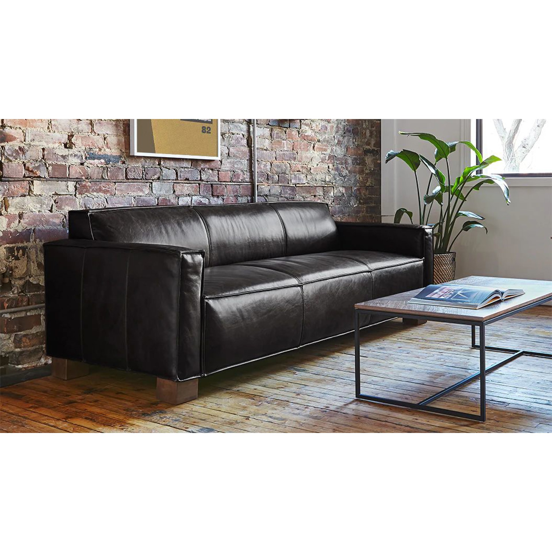 Sofa en cuir - Cabot Gus MXSFCABO-SADBLA | Tanguay