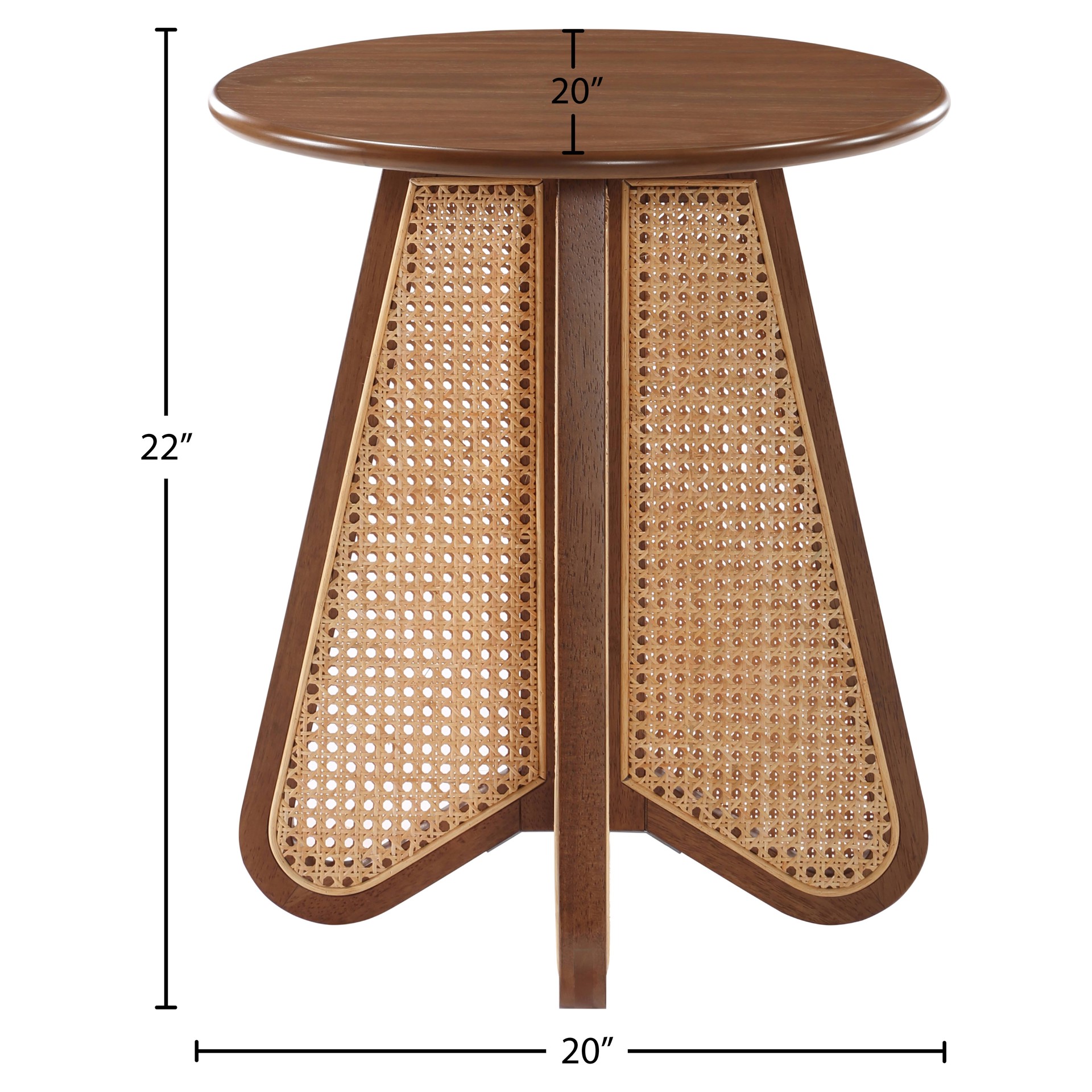 Table de bout - Butterfly Meridian Furniture 208WALNUT-ET | Tanguay