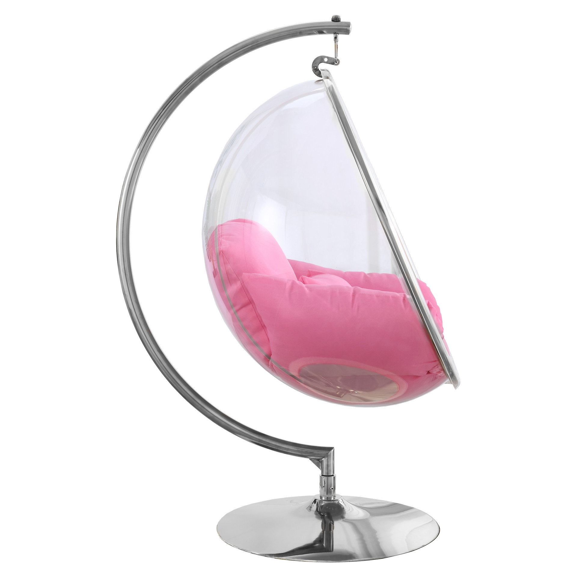 Acrylic Swing Bubble Accent Chair Meridian Furniture 507PINK | Tanguay