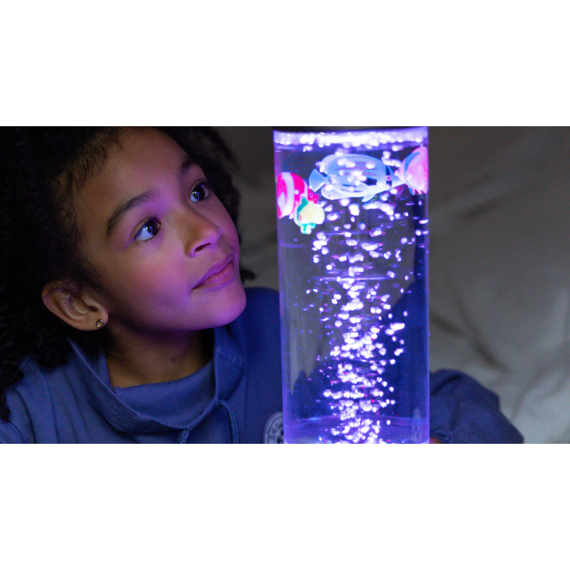 Lampe sensorielle en forme de mini tube à bulles Bubblebloom Fdmt 4243000 | Tanguay