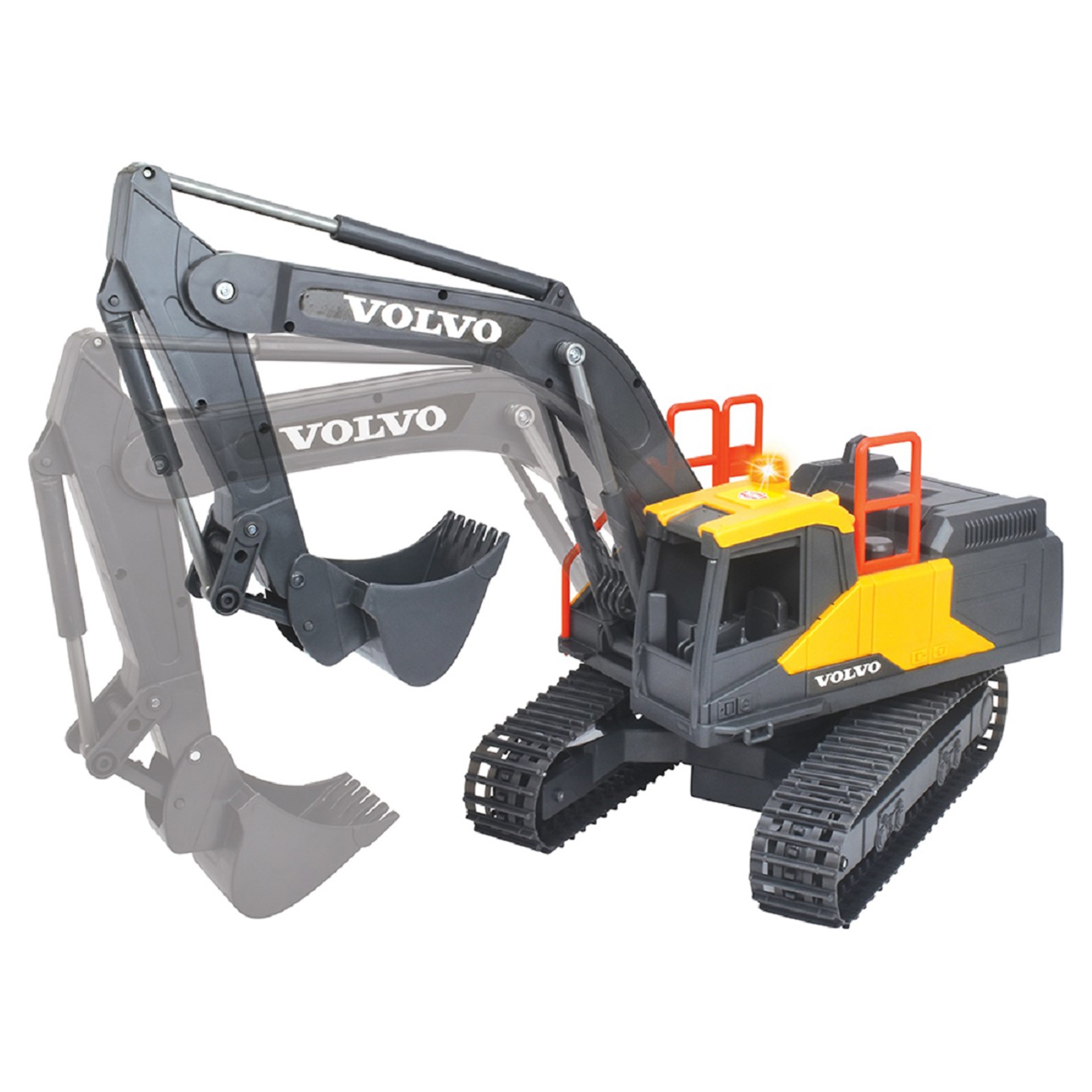 Remote Control Volvo Mining Excavator Light and Sound 60 cm Dickie ...