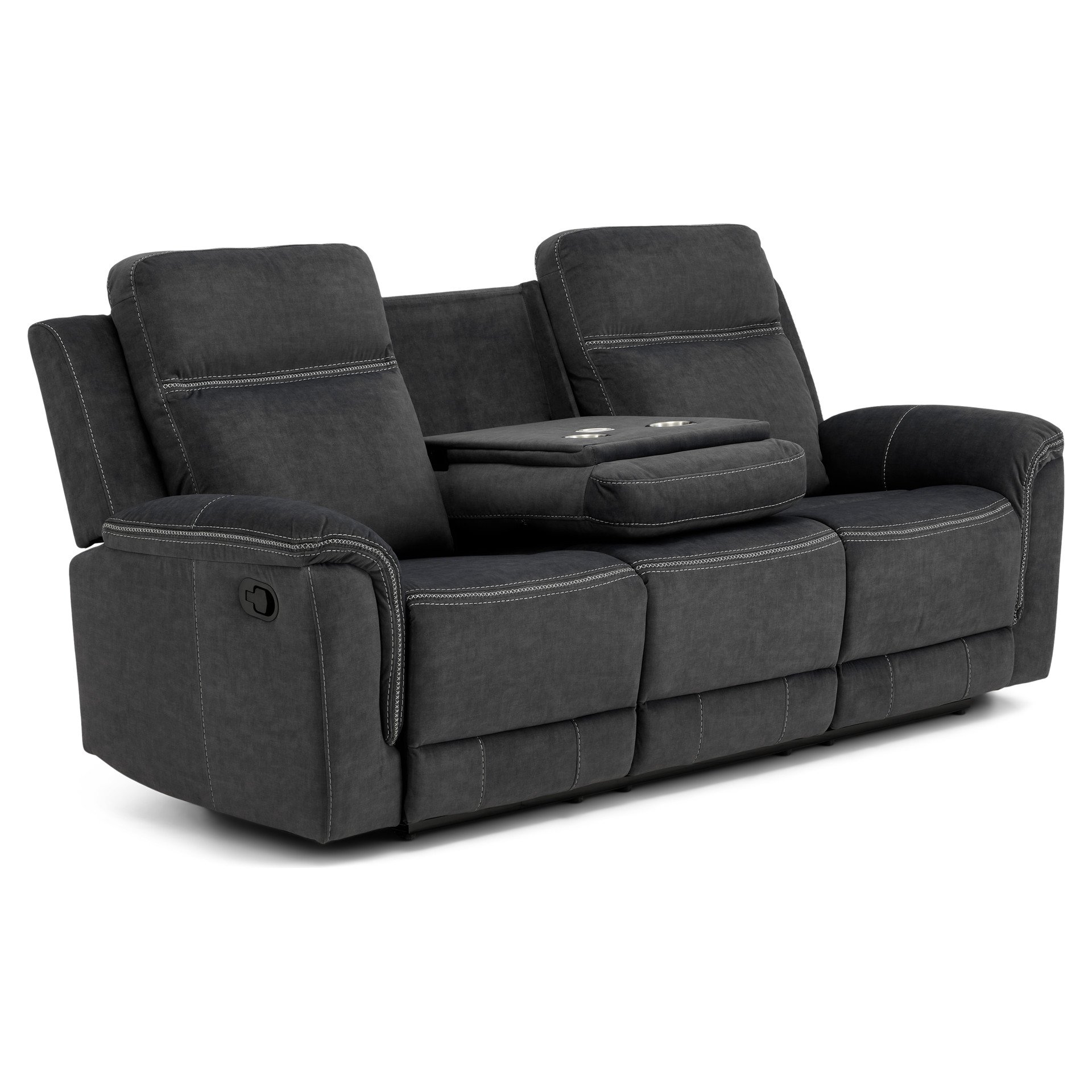 Sofa inclinable Woody avec console porte-gobelets Kwality Imports ltd ...